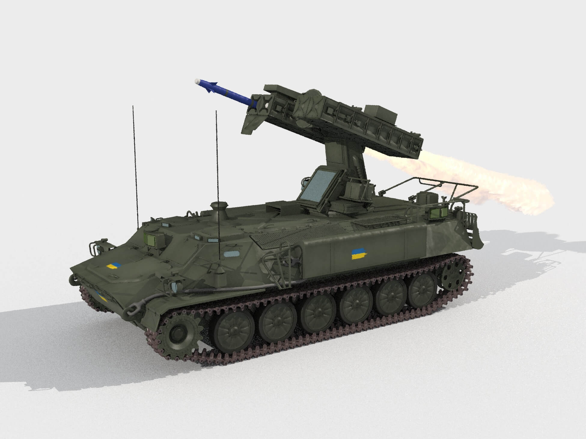 9K35 Strela-10 / SA-13 Gopher 3D Model by FiniasK