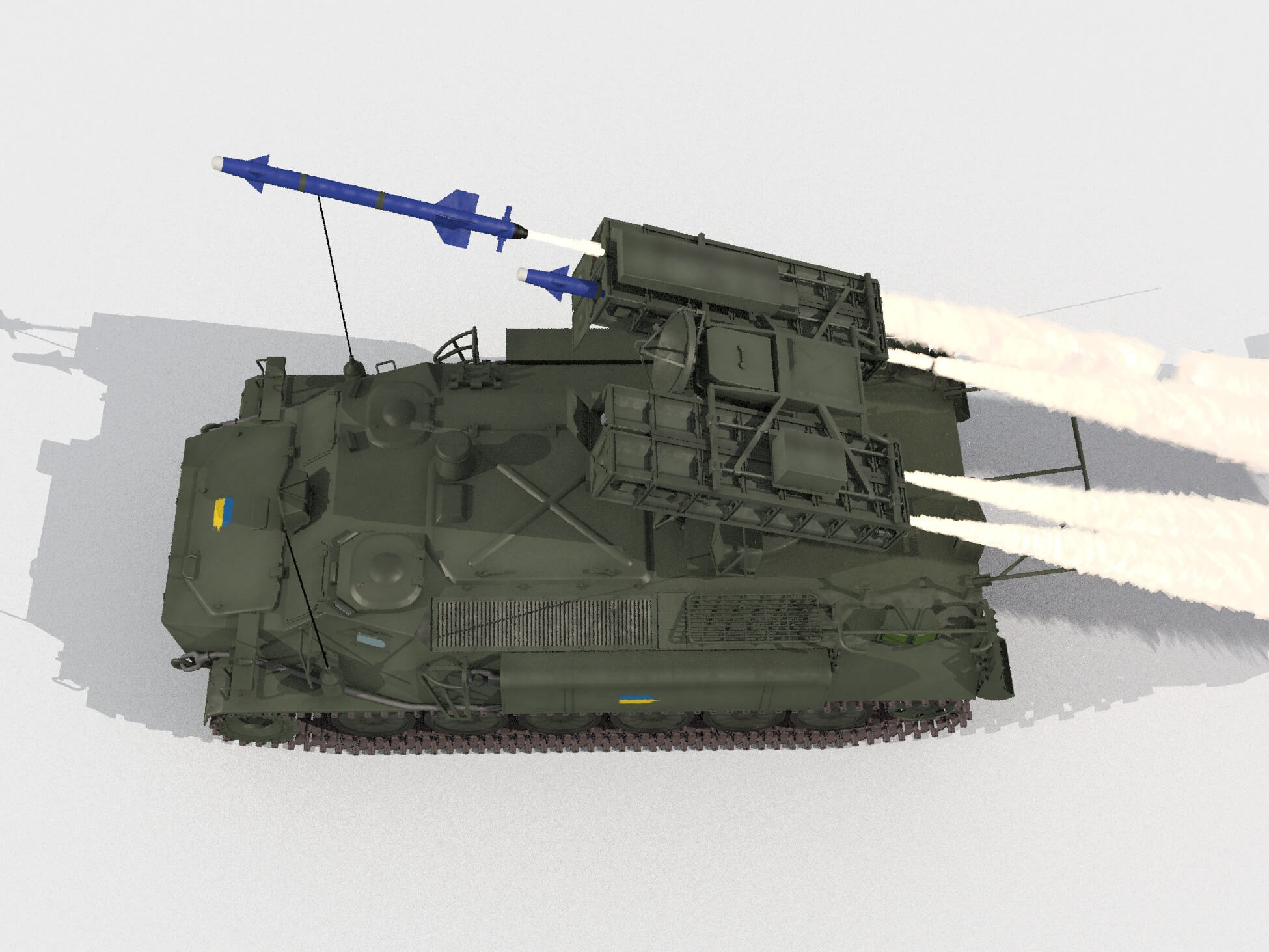 9K35 Strela-10 / SA-13 Gopher 3D Model by FiniasK