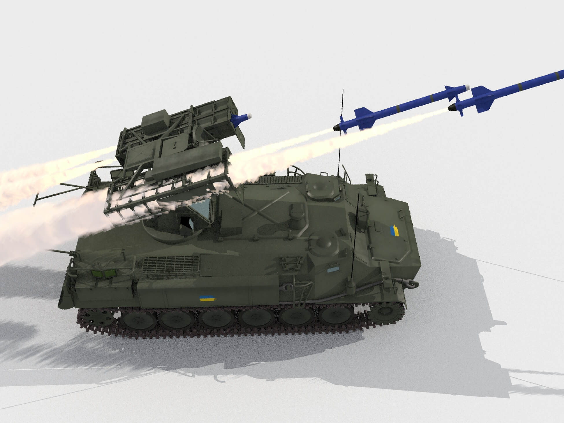 9K35 Strela-10 / SA-13 Gopher 3D Model by FiniasK