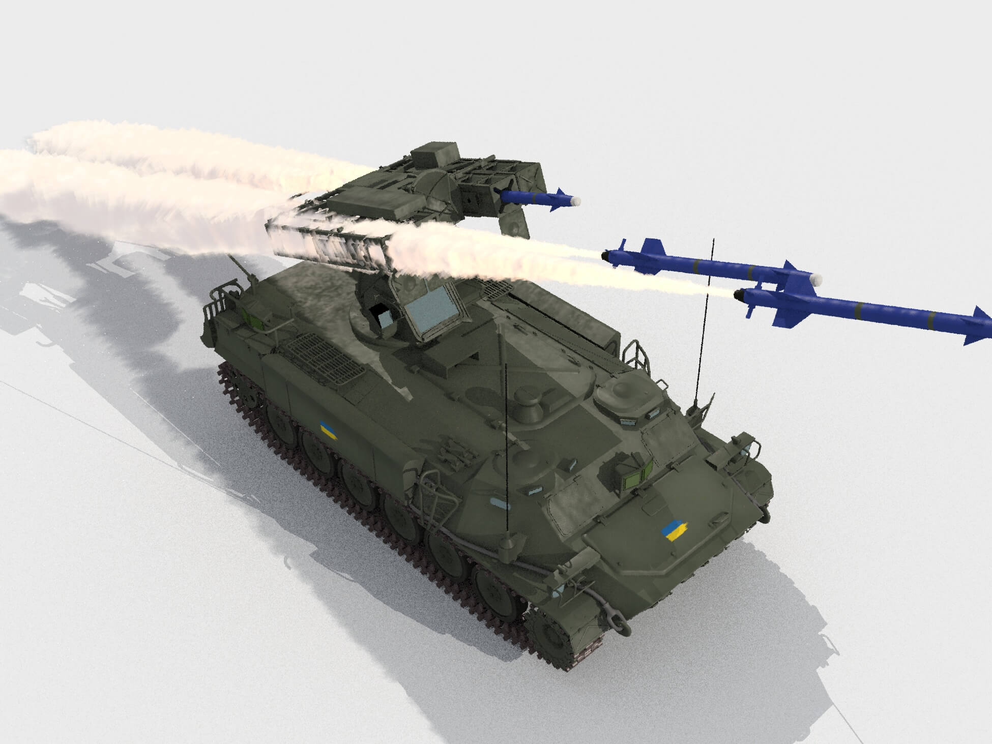 9K35 Strela-10 / SA-13 Gopher 3D Model by FiniasK