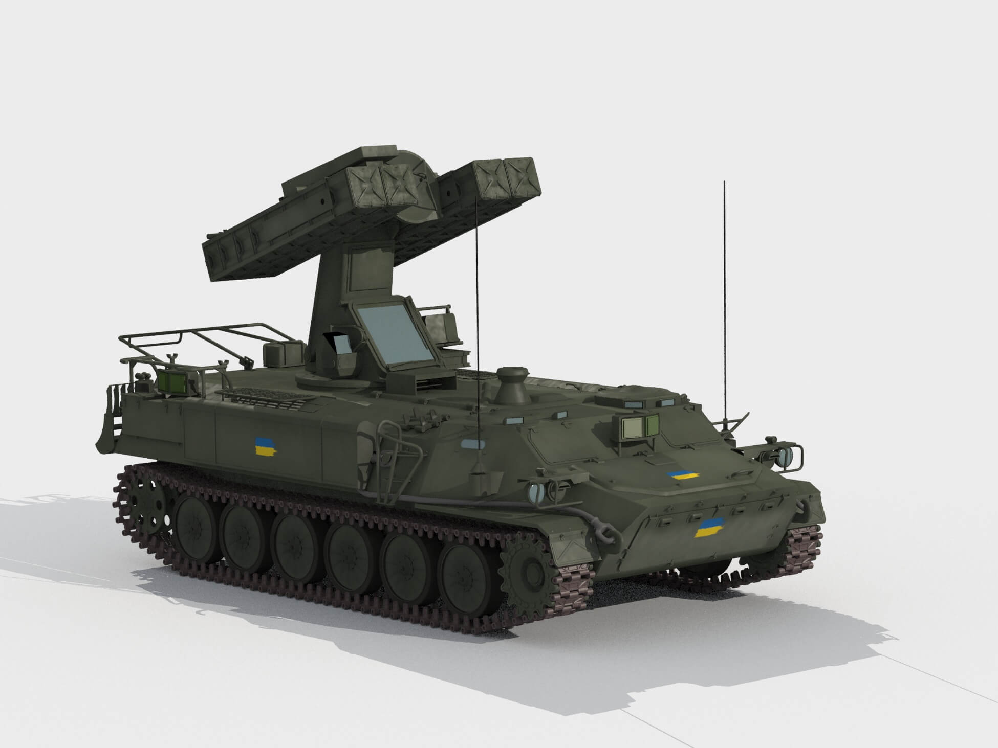 9K35 Strela-10 / SA-13 Gopher 3D Model by FiniasK