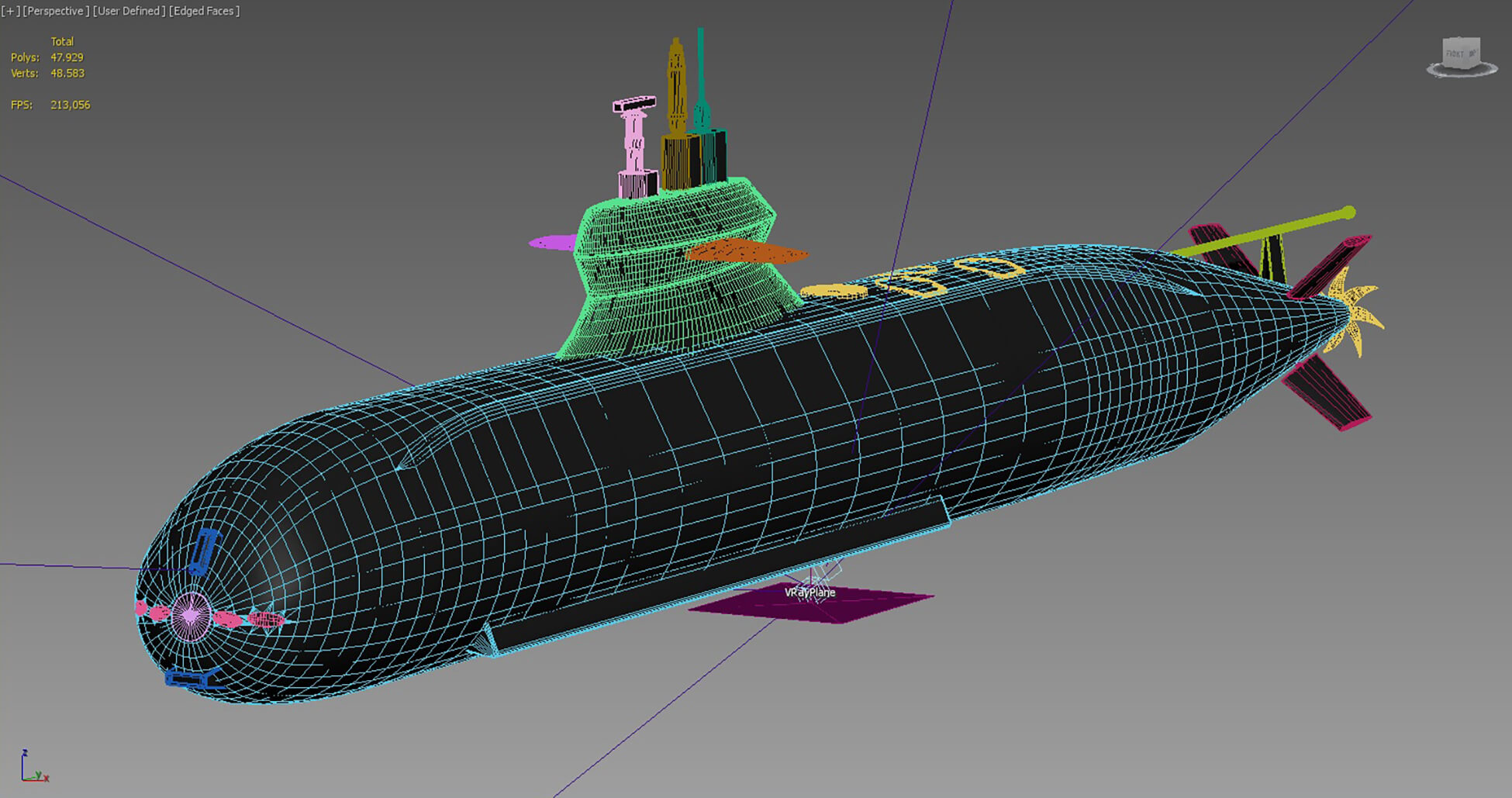 A-26 Blekinge Class Submarine 3D Model by FiniasK