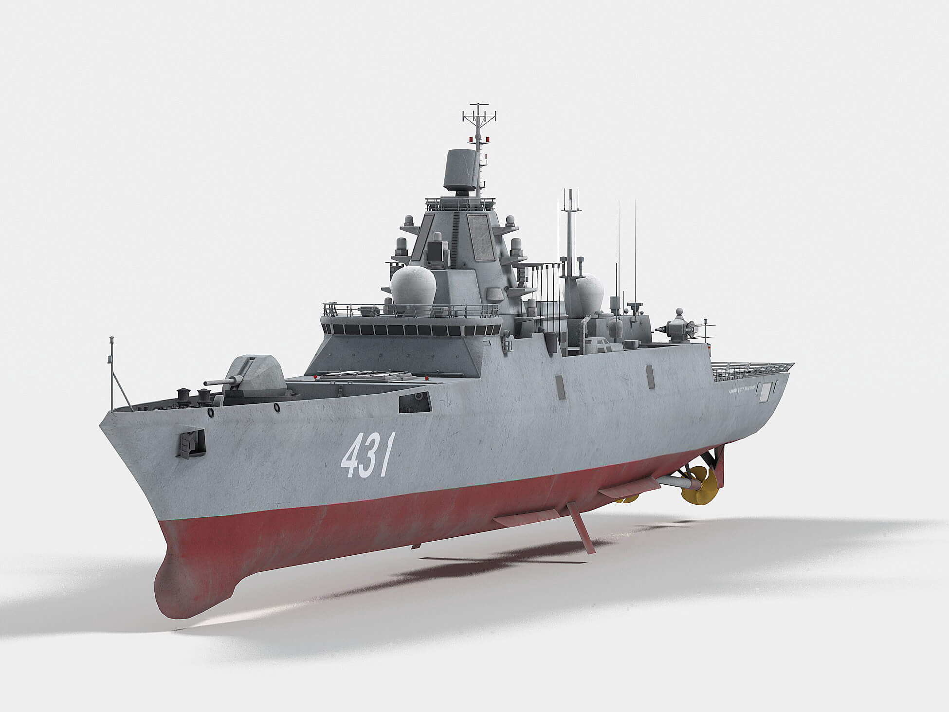 Admiral Kasotonov 22350 Class Frigate - 3D Model by FiniasK
