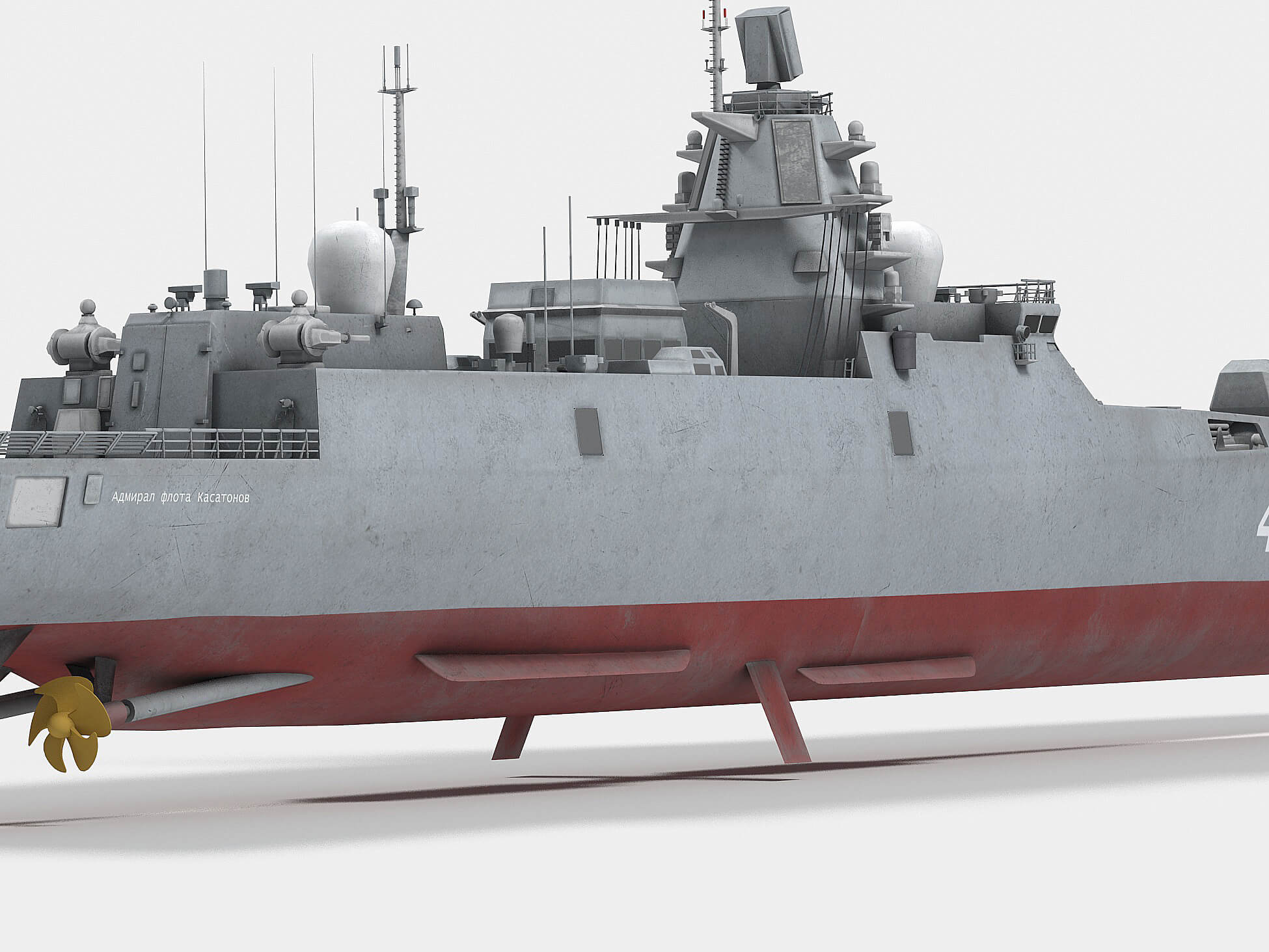 Admiral Kasotonov 22350 Class Frigate - 3D Model by FiniasK