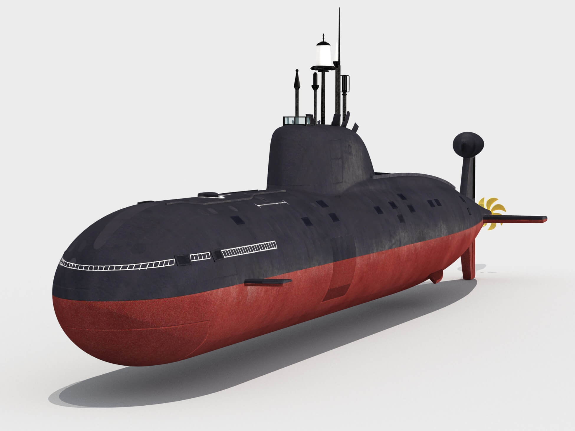 Akula 1 Class Submarine - 3D Model by FiniasK