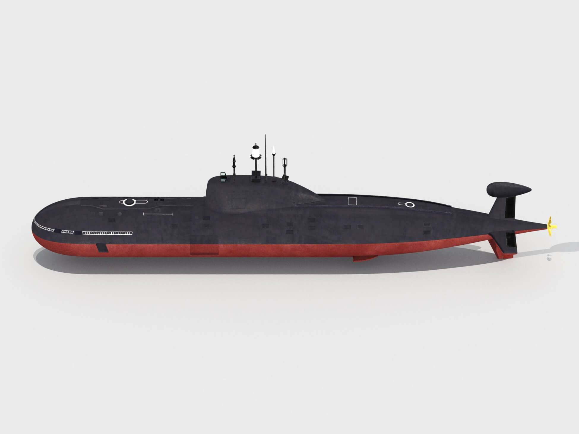 Akula 1 Class Submarine - 3D Model by FiniasK