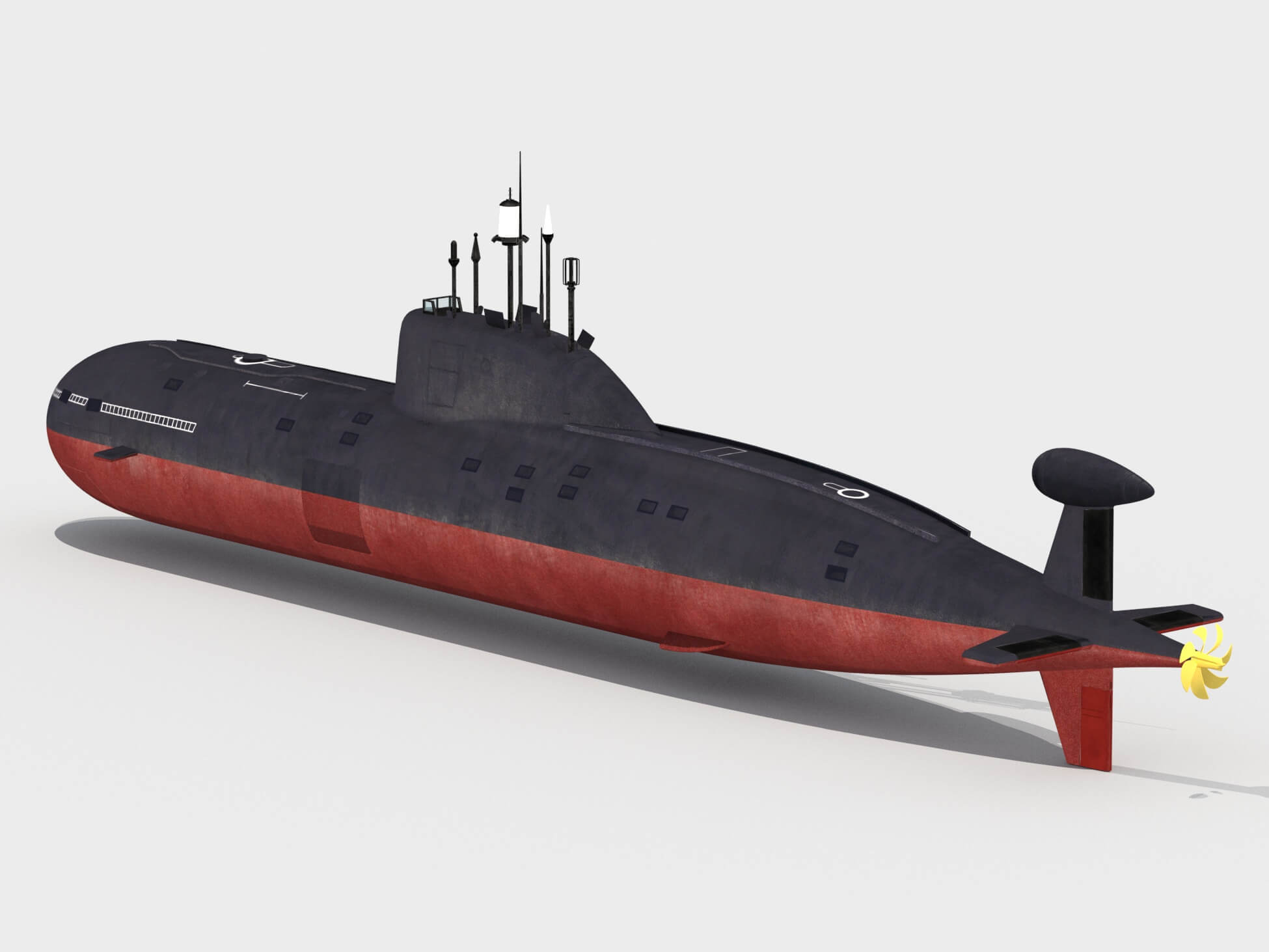 Akula 1 Class Submarine - 3D Model by FiniasK