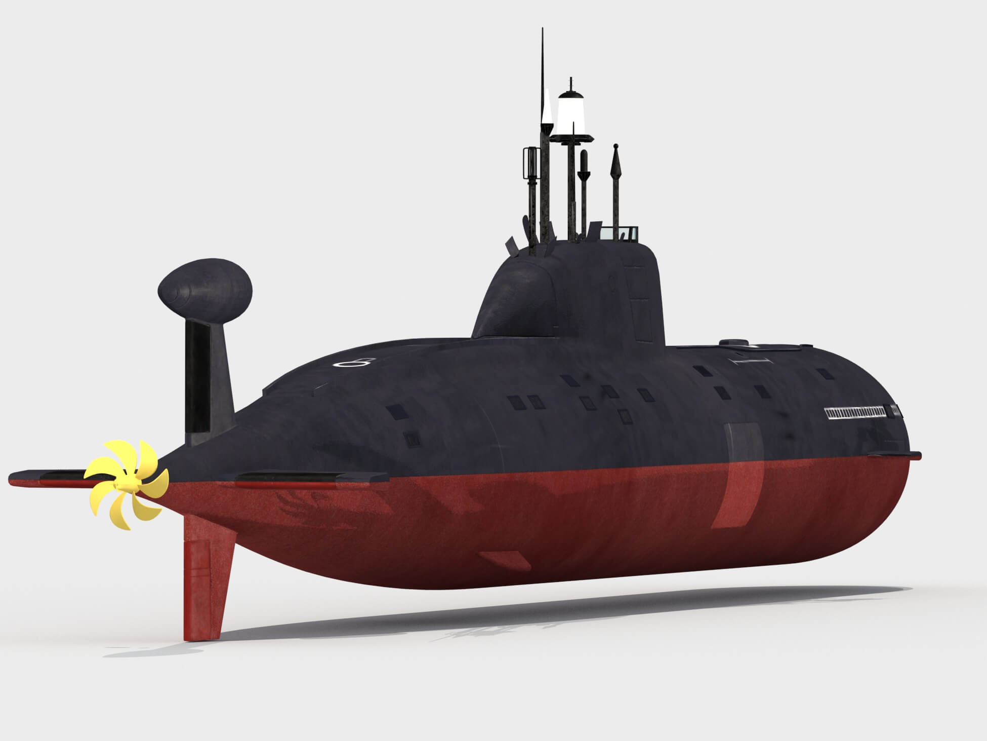 Akula 1 Class Submarine - 3D Model by FiniasK