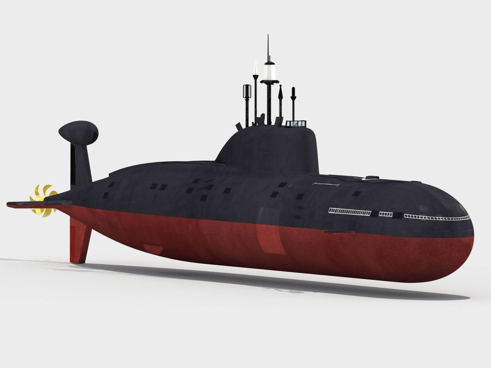 Akula 1 Class Submarine - 3D Model by FiniasK