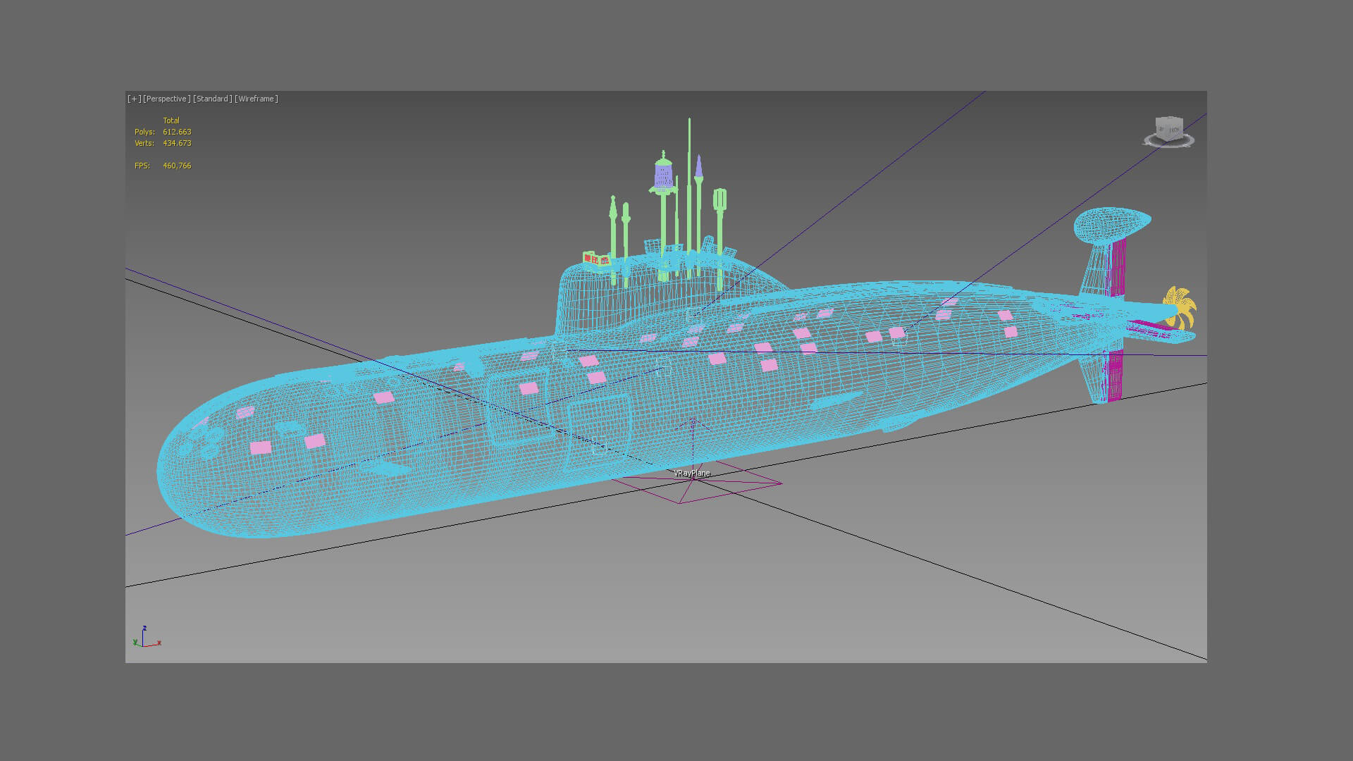 Akula 1 Class Submarine - 3D Model by FiniasK