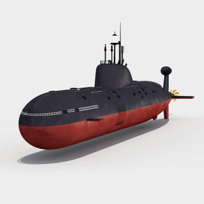 Akula 1 Class Submarine - 3D Model by FiniasK