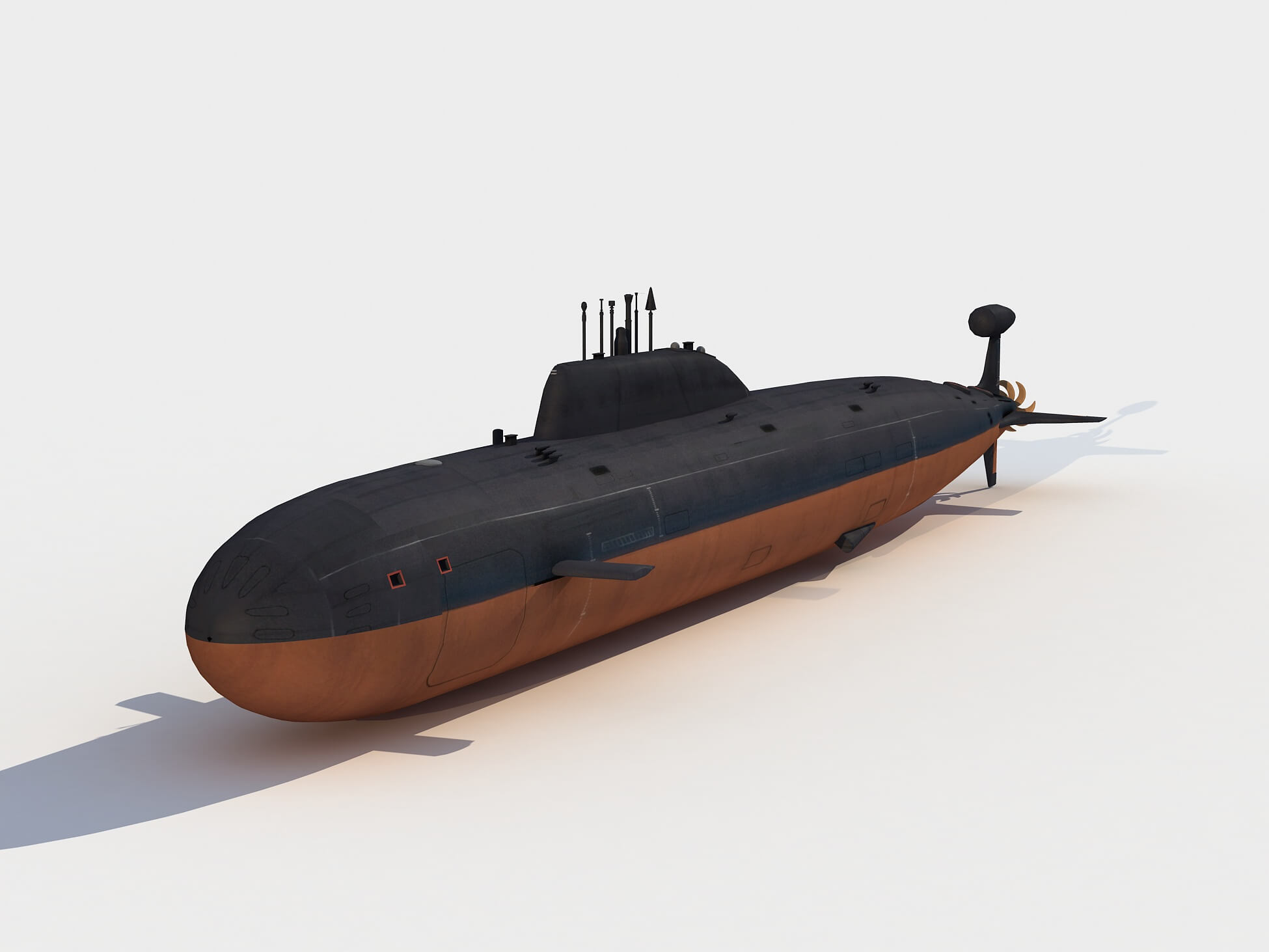 Akula Improved Class Submarine - 3D Model by FiniasK