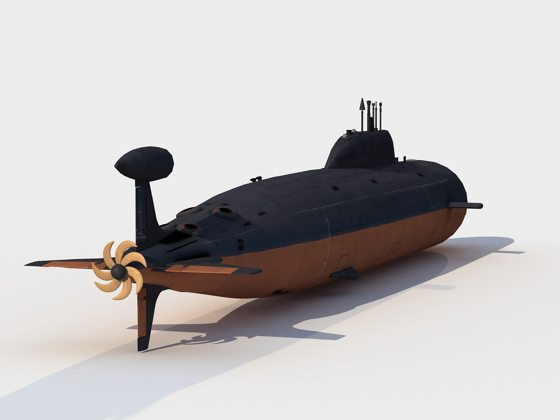 Akula Improved Class Submarine - 3D Model by FiniasK