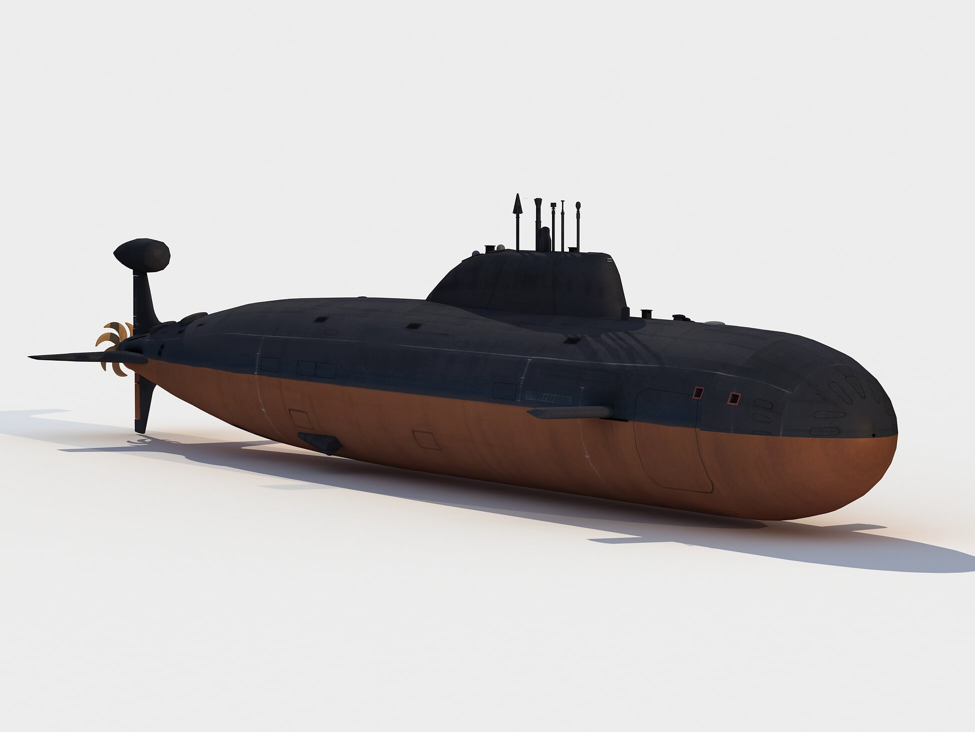 Akula Improved Class Submarine - 3D Model by FiniasK
