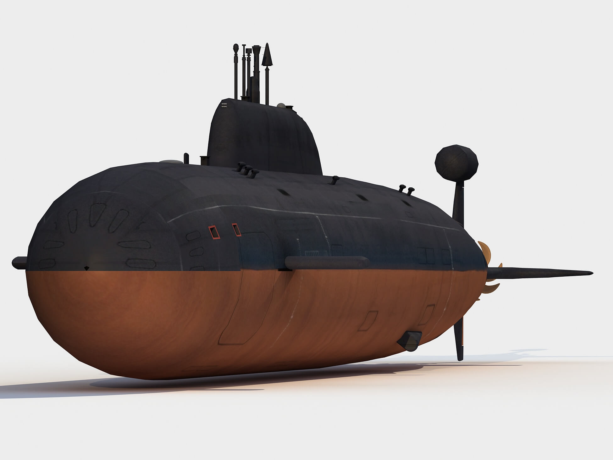 Akula Improved Class Submarine - 3D Model by FiniasK