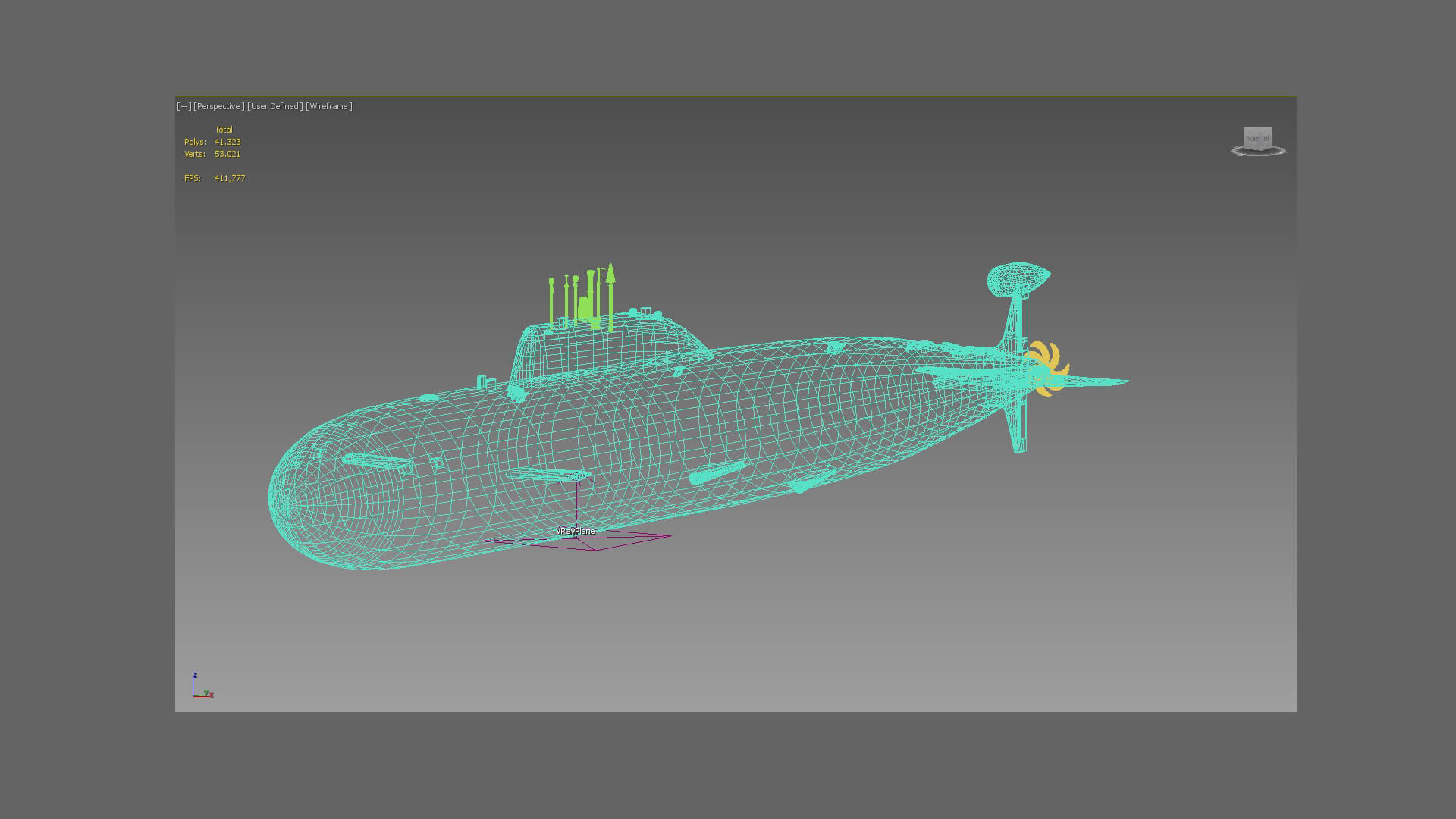 Akula Improved Class Submarine - 3D Model by FiniasK