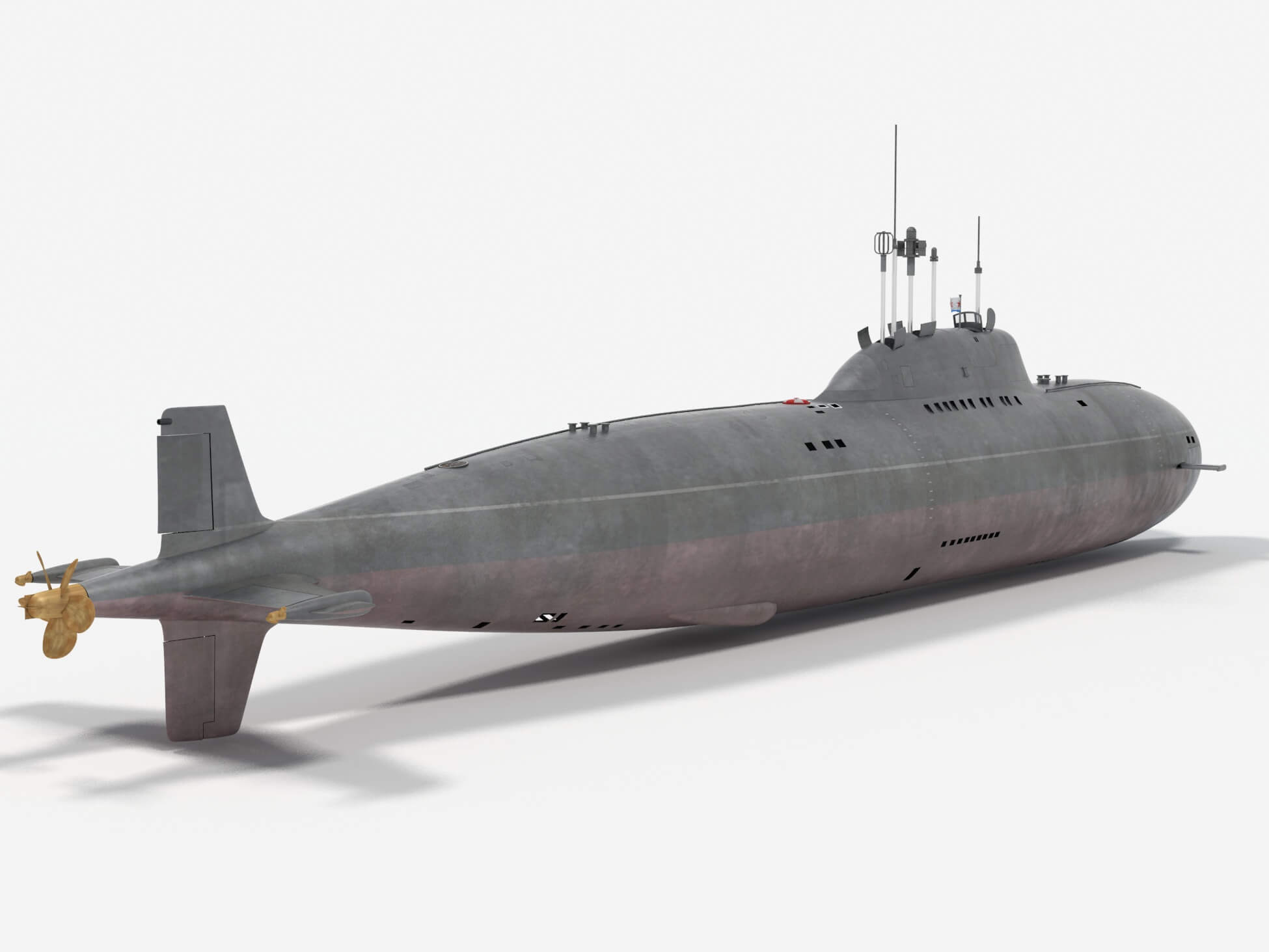 Alpha Class Submarine - 3D Model by FiniasK