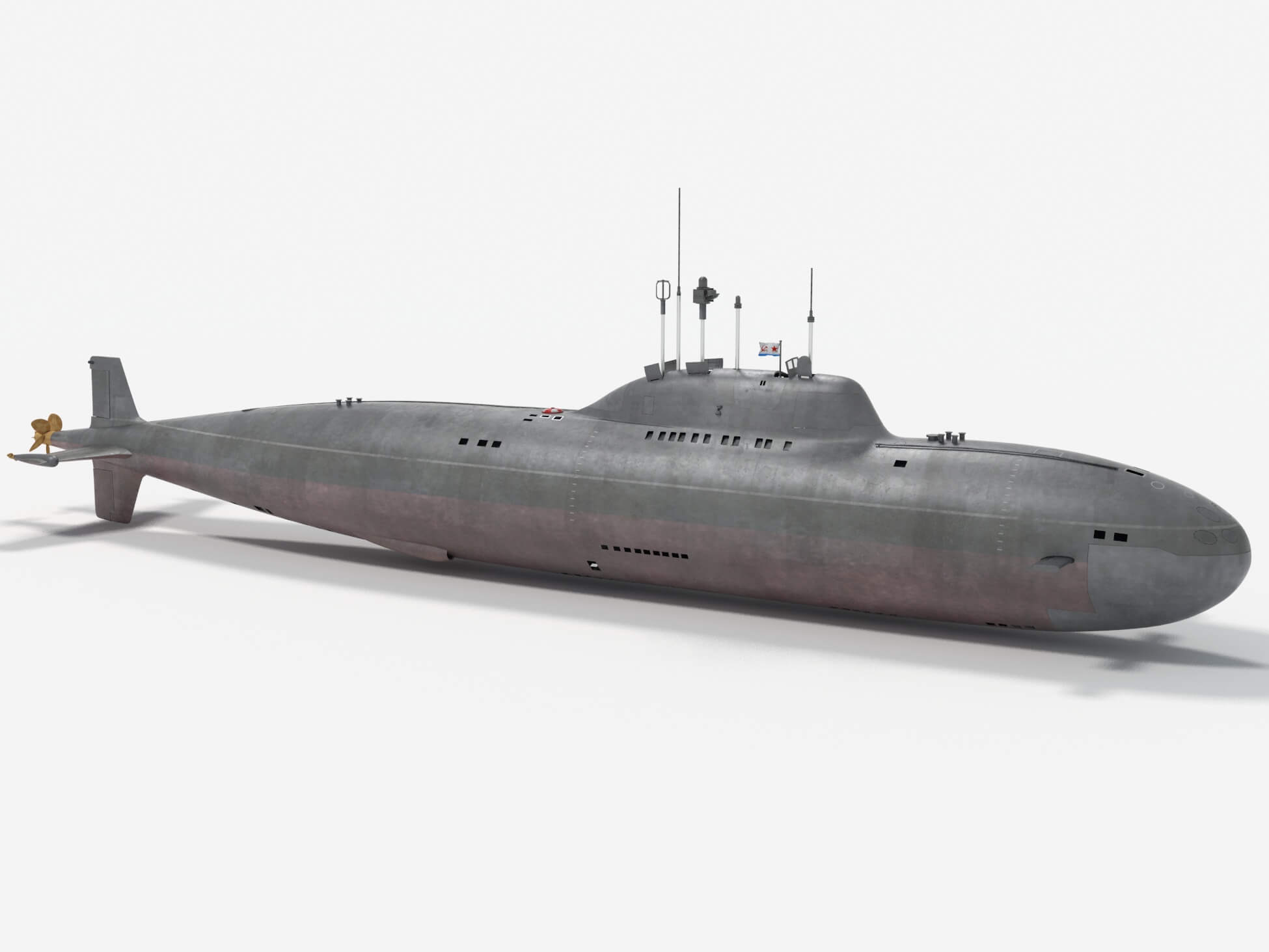 Alpha Class Submarine - 3D Model by FiniasK