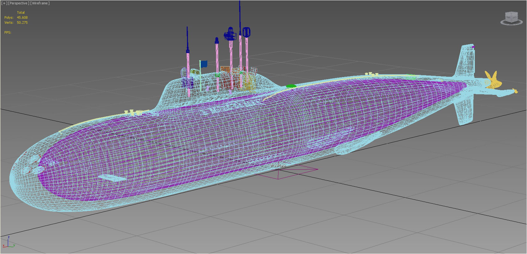 Alpha Class Submarine - 3D Model by FiniasK