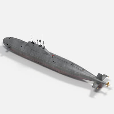 Ohio Class Submarine Ssgn - 3D Model by FiniasK