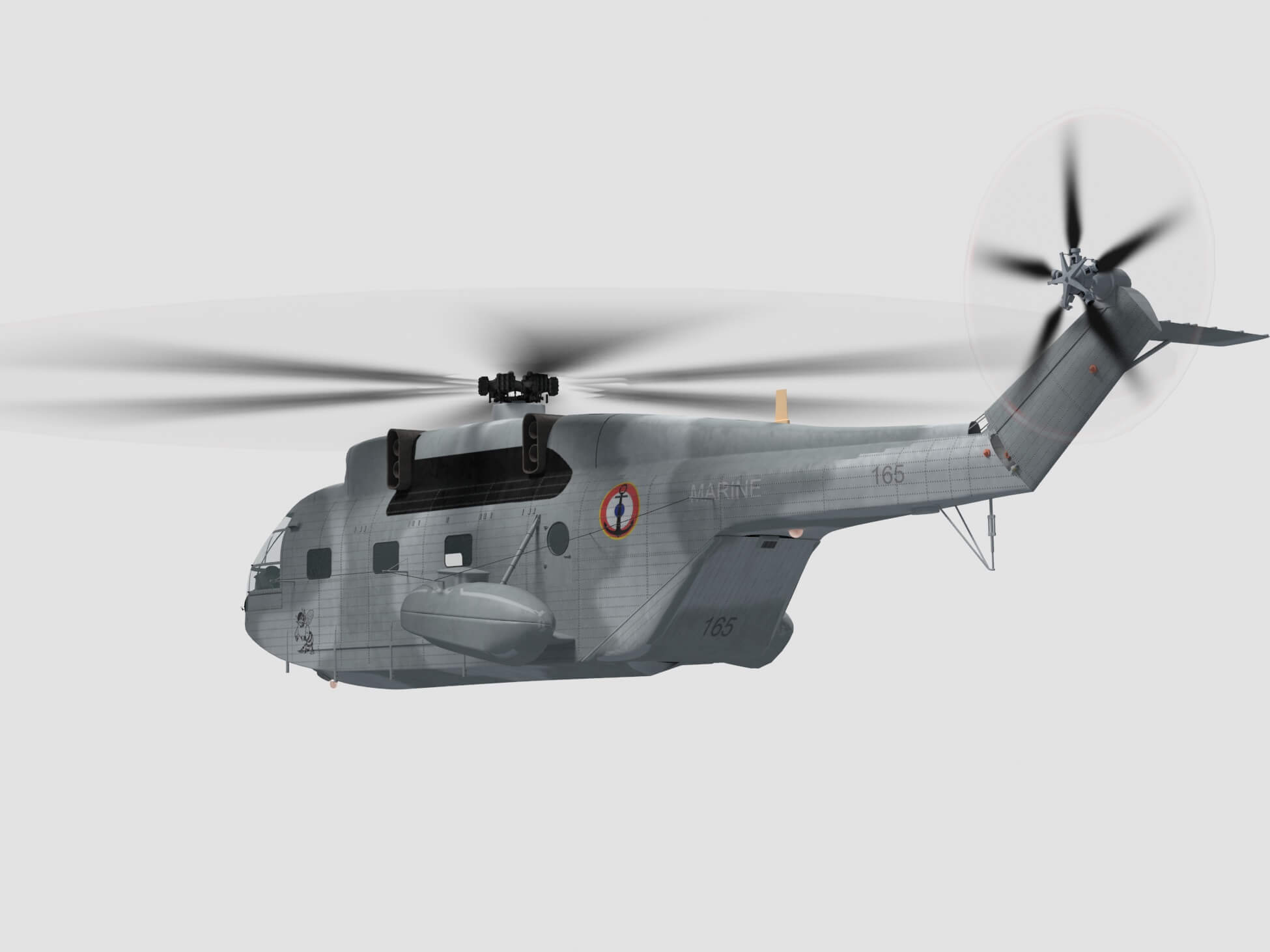Aerospatiale SA321 Super Frelon - 3D Model by FiniasK