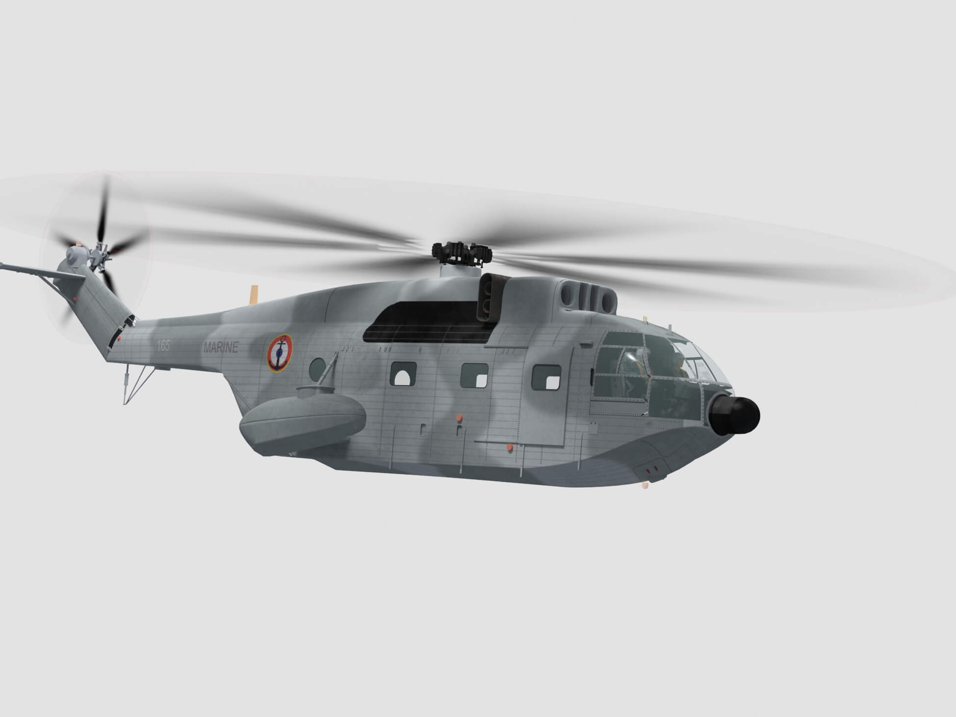 Aerospatiale SA321 Super Frelon - 3D Model by FiniasK