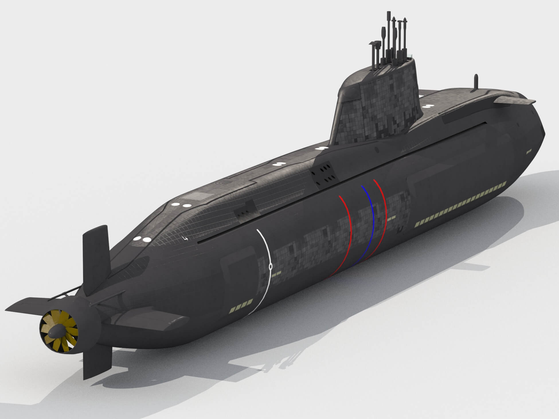 Astute Class Submarine - 3D Model by FiniasK
