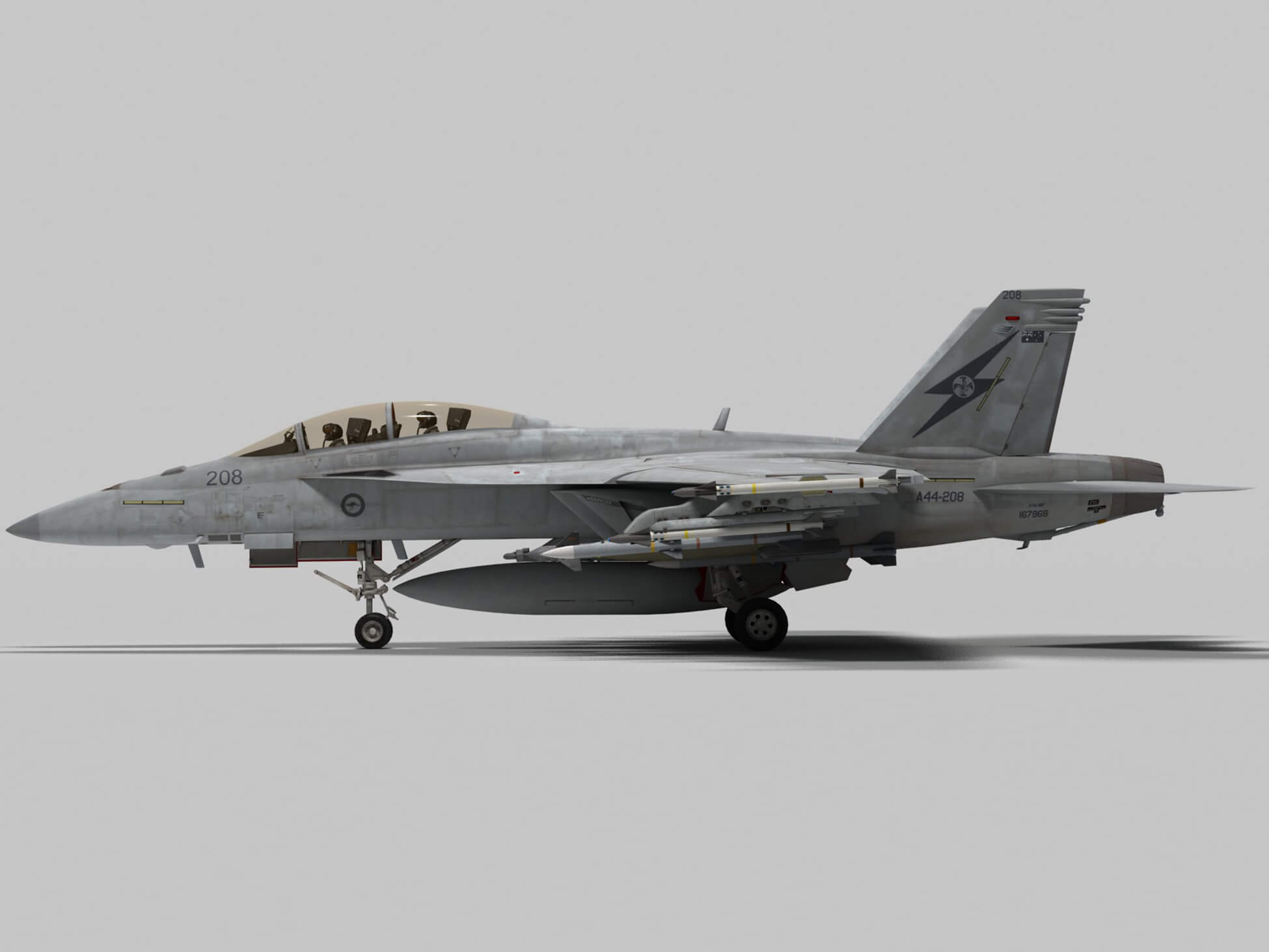 Boeing F/A-18E/F Super Hornet Block3 3D Model by FiniasK