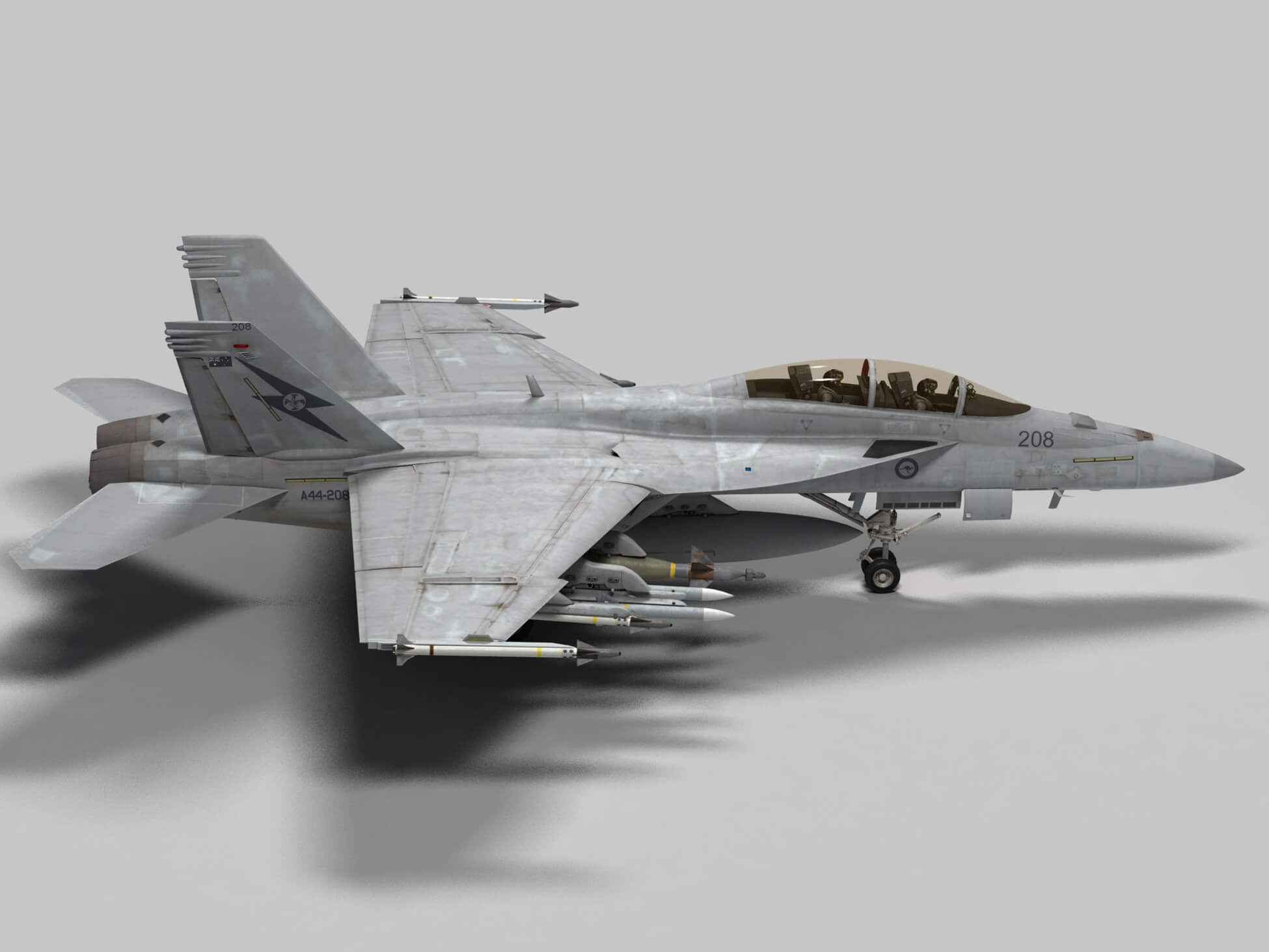 Boeing F/A-18E/F Super Hornet Block3 3D Model by FiniasK