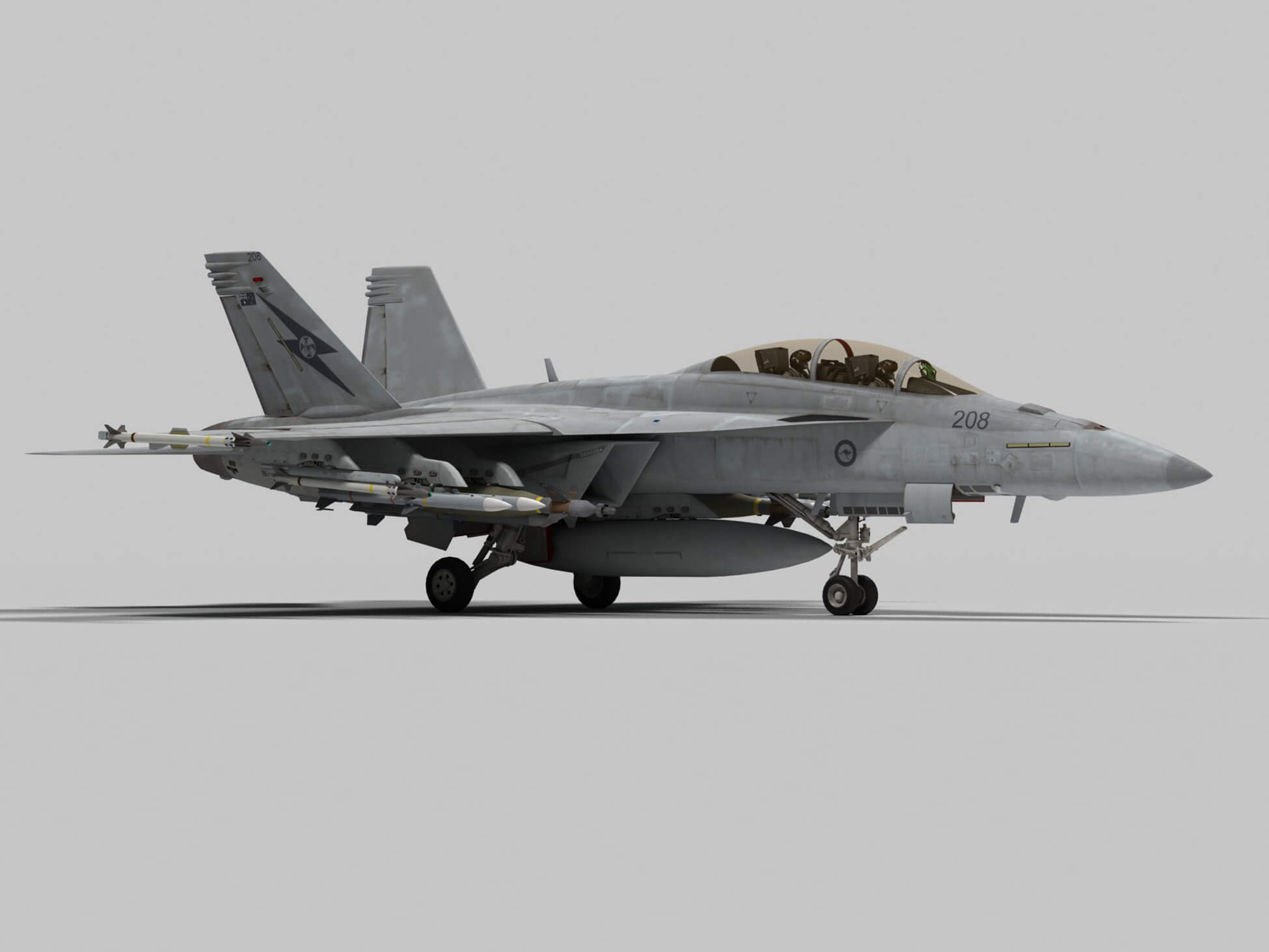 Boeing F/A-18E/F Super Hornet Block3 3D Model by FiniasK