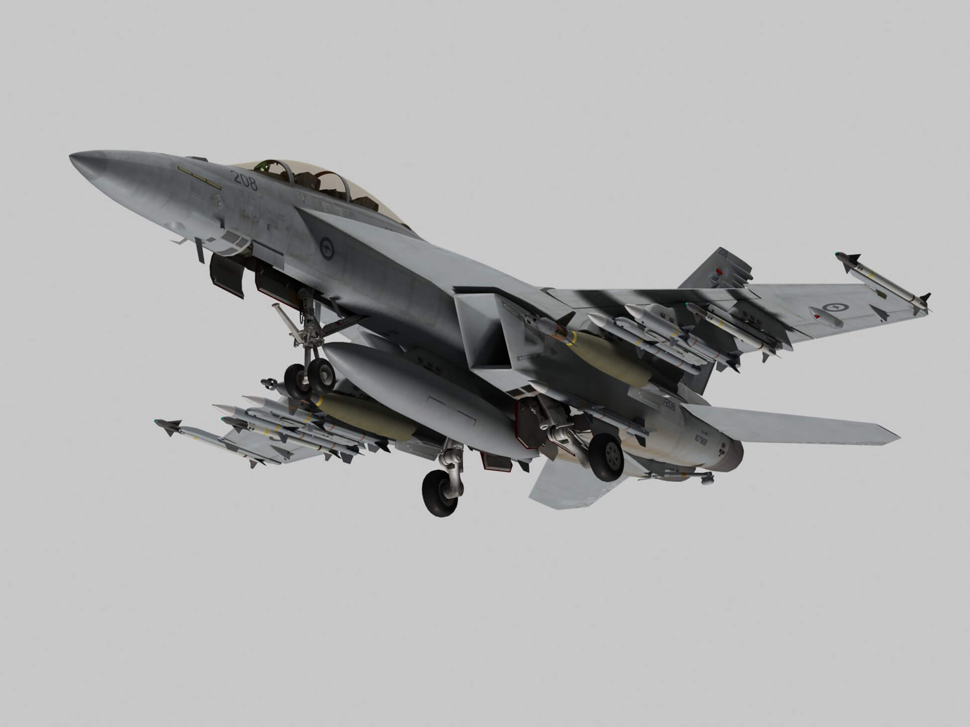 Boeing F/A-18E/F Super Hornet Block3 3D Model by FiniasK