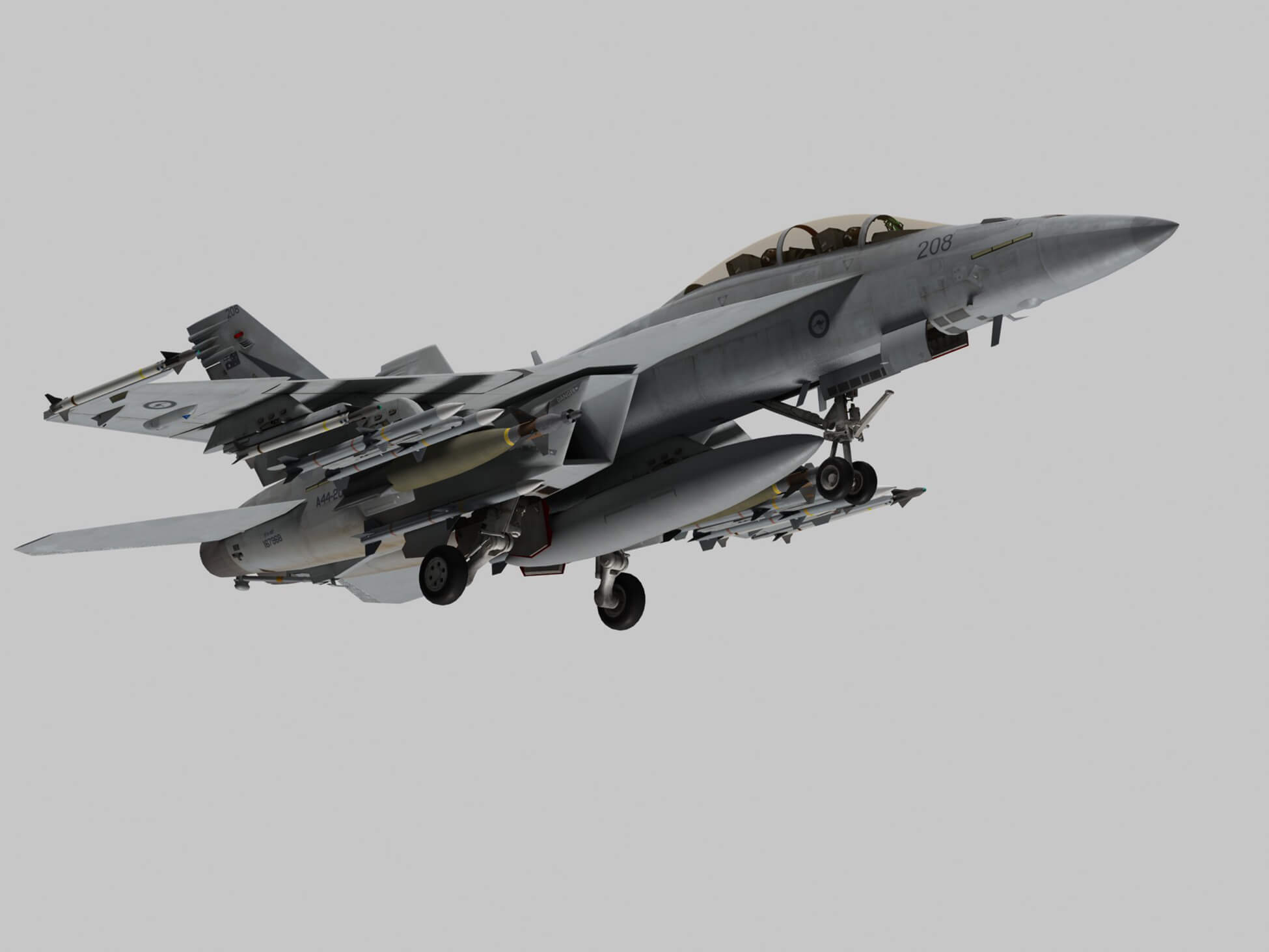Boeing F/A-18E/F Super Hornet Block3 3D Model by FiniasK