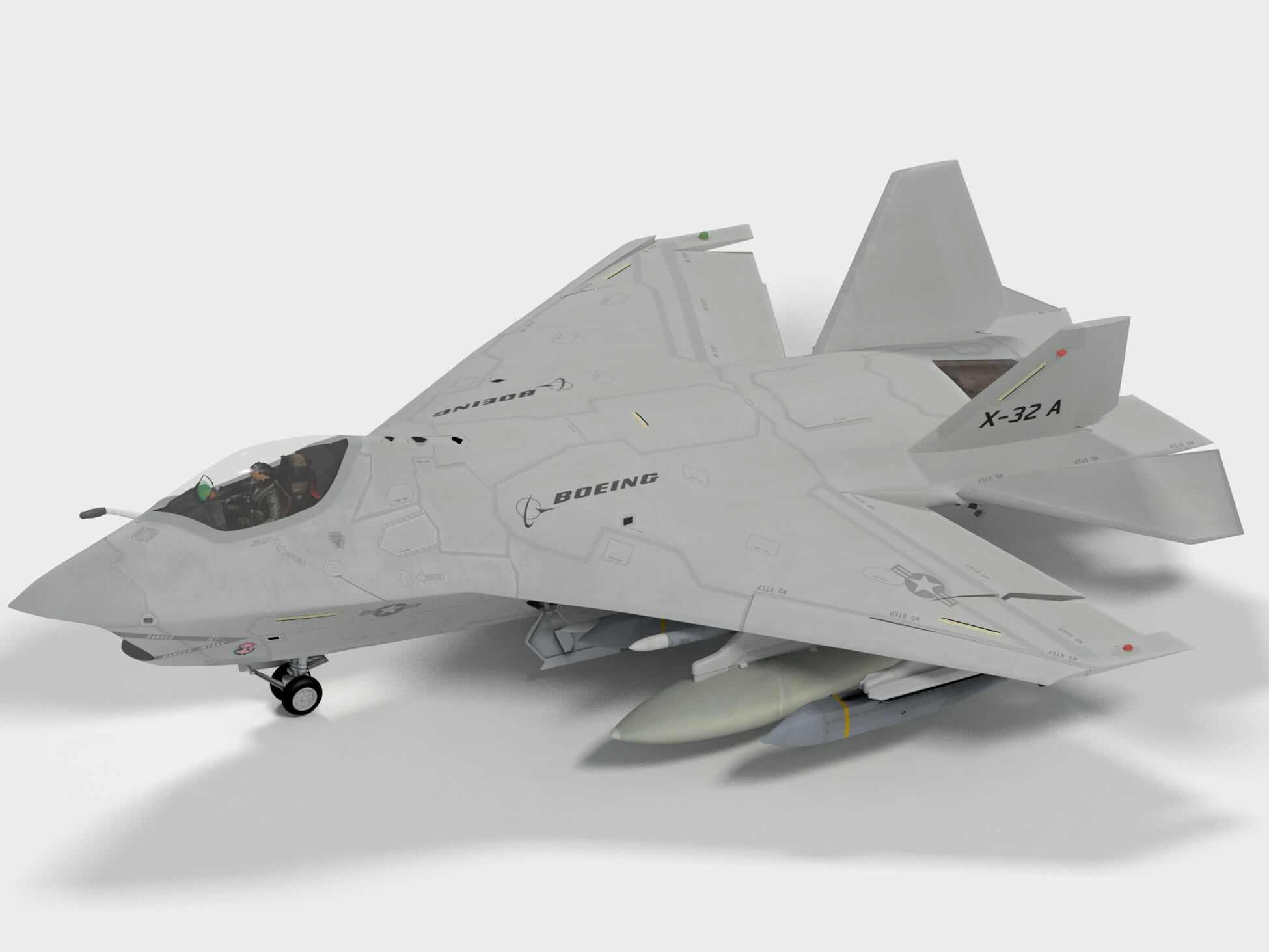 Boeing X-32 Prototype 3D Model by FiniasK