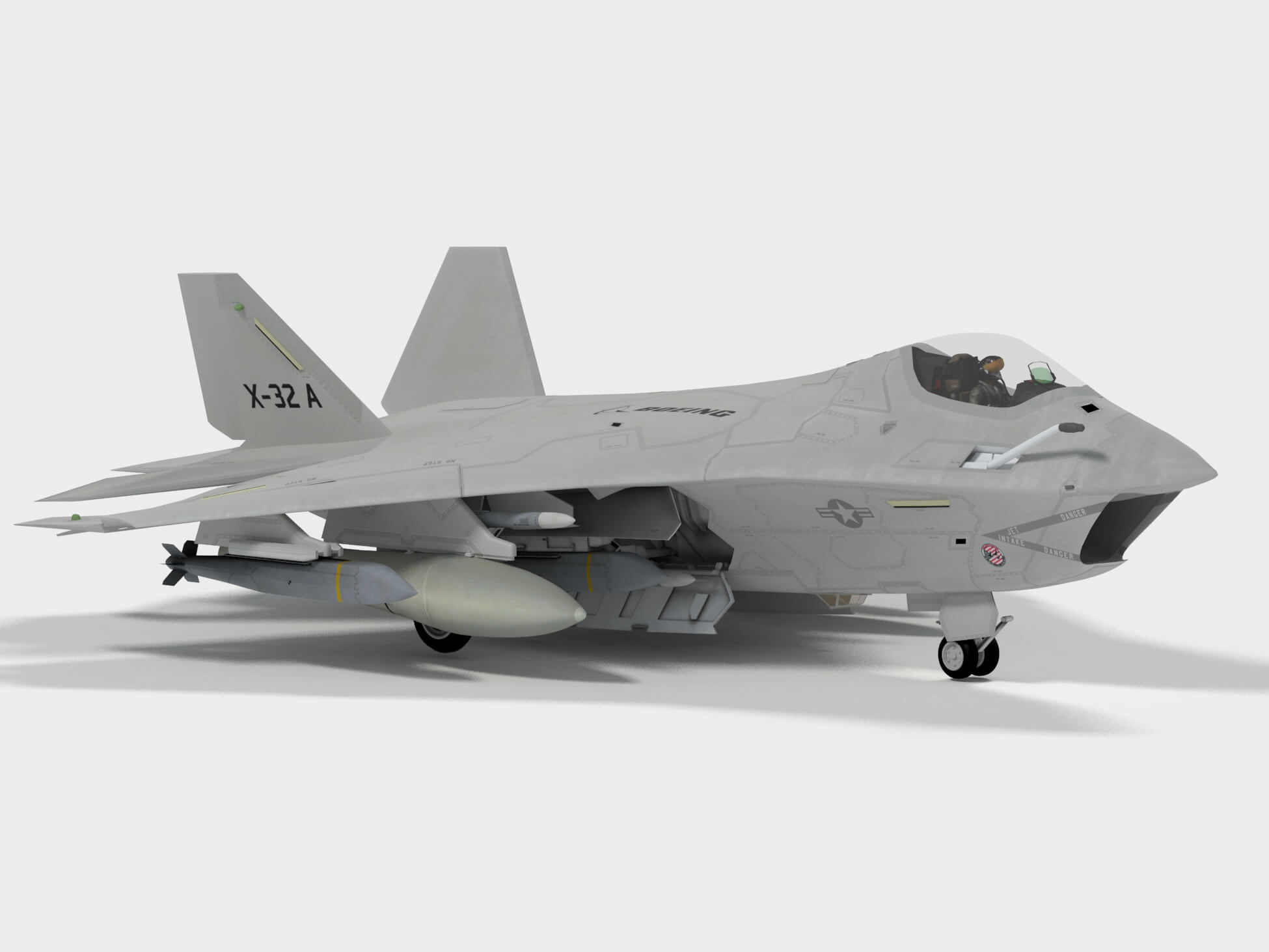 Boeing X-32 Prototype 3D Model by FiniasK