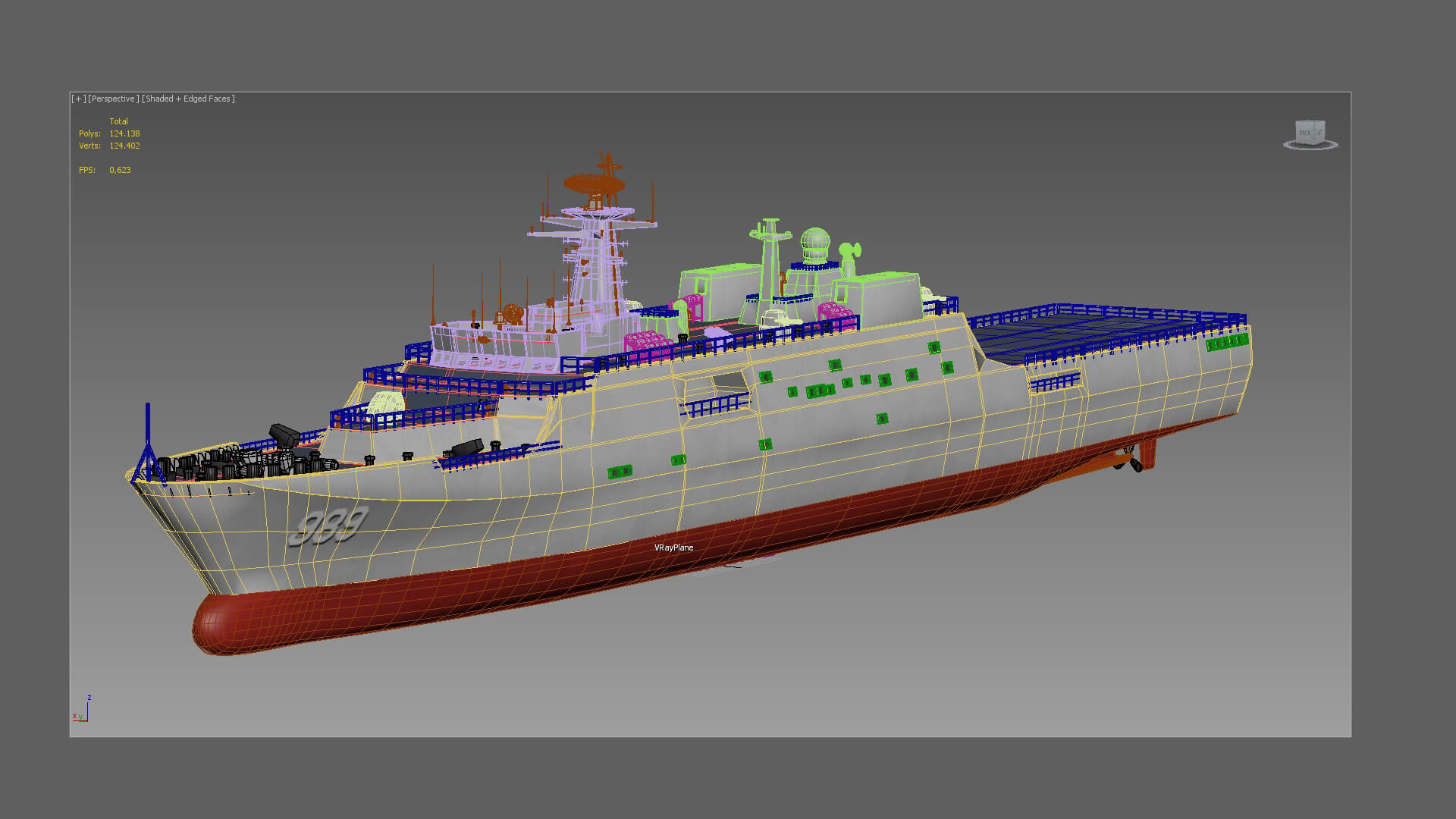 Changbai Shan Type 071 Yuzhao Class Amphibious Transport - 3D Model by ...