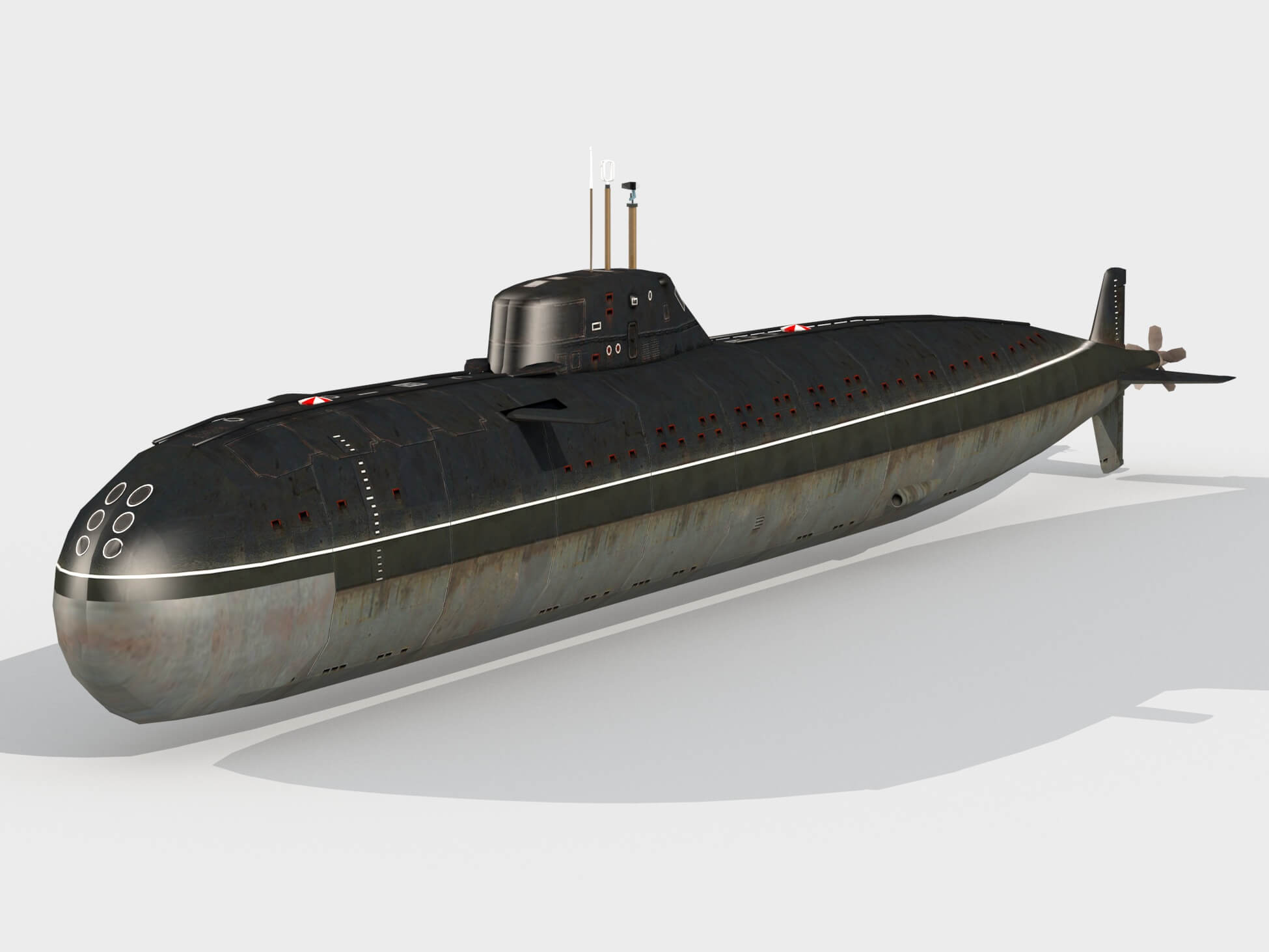 Charlie I Class Submarine - 3D Model by FiniasK