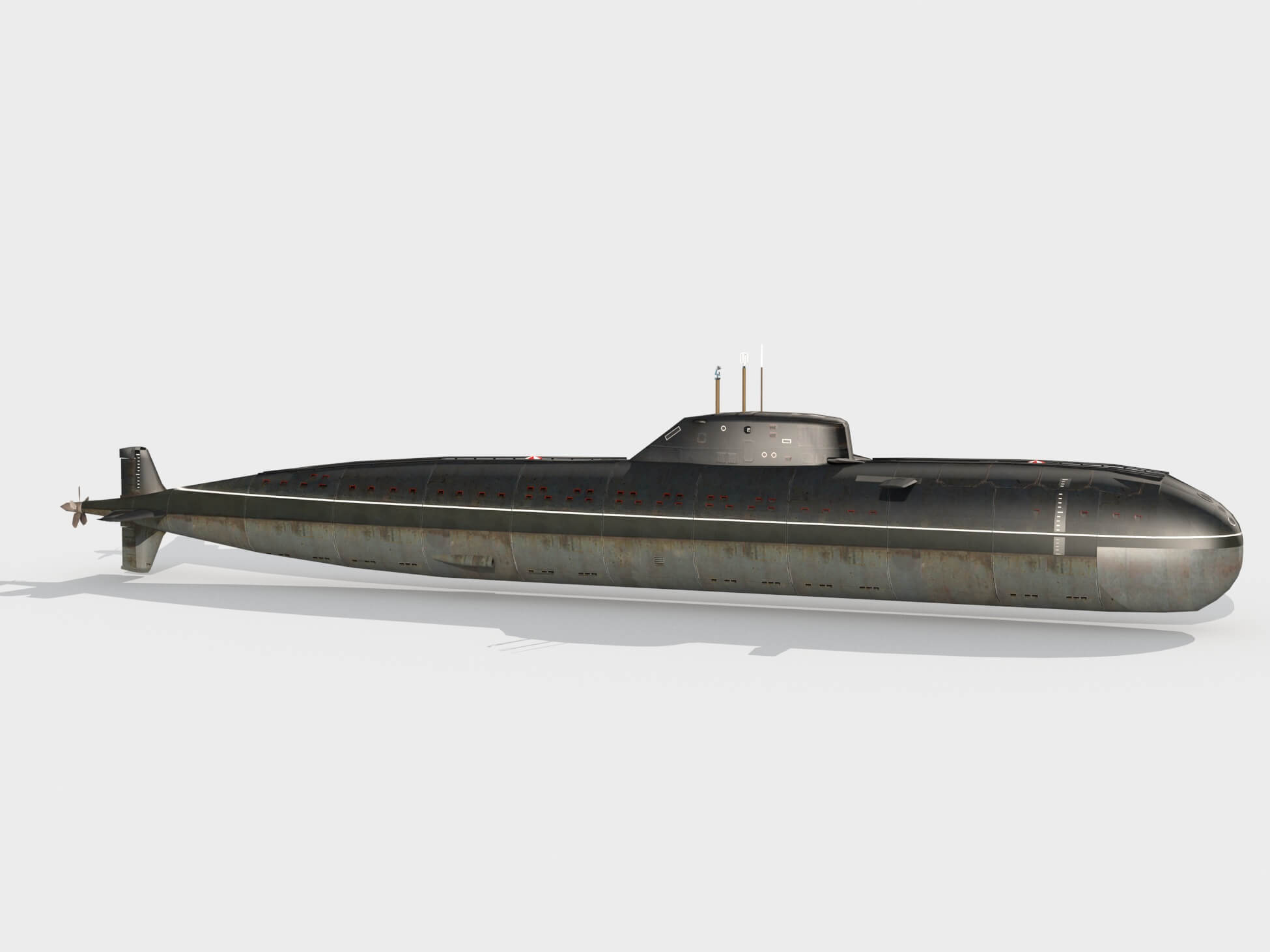 Charlie I Class Submarine - 3D Model by FiniasK