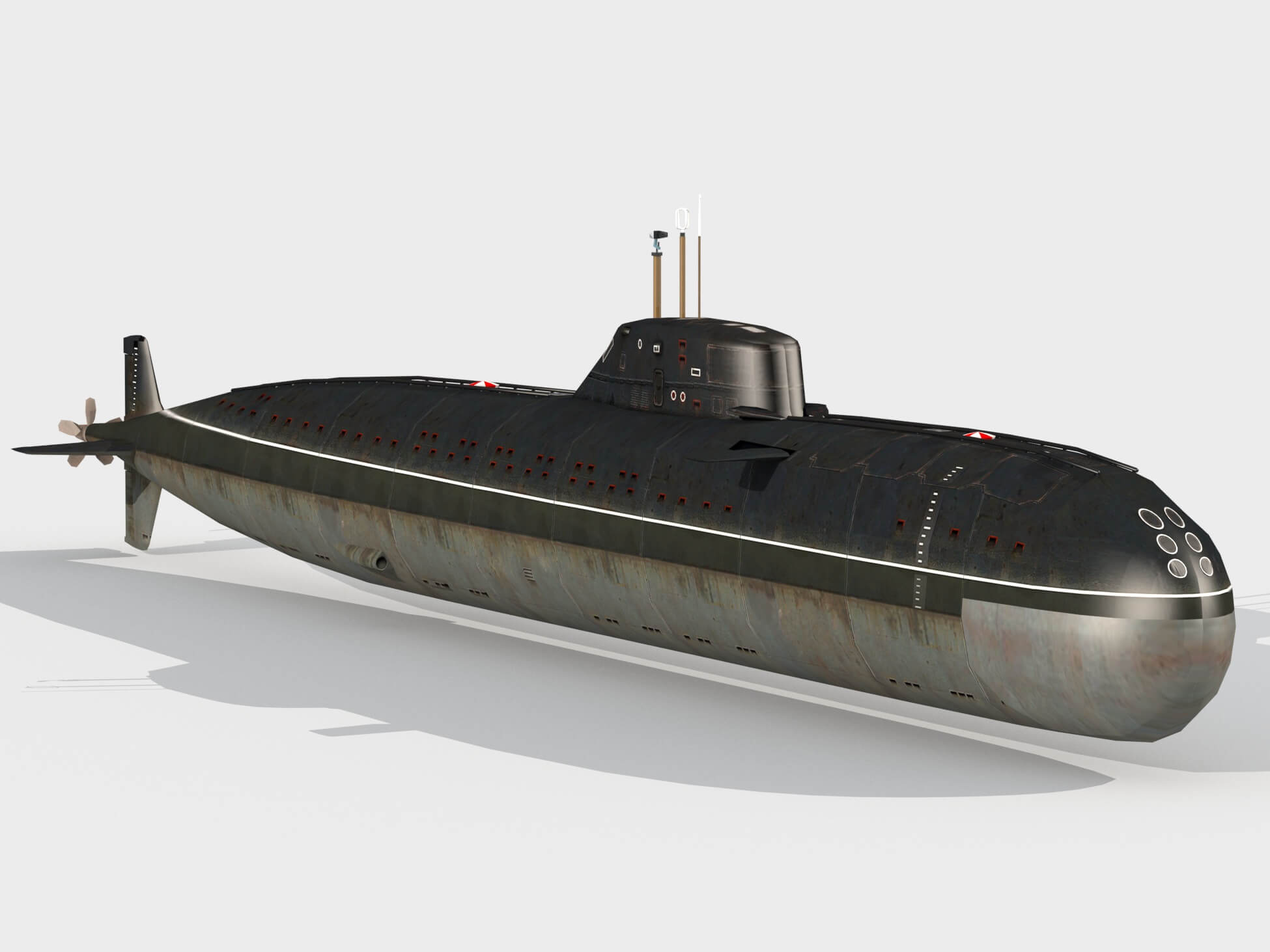 Charlie I Class Submarine - 3D Model by FiniasK