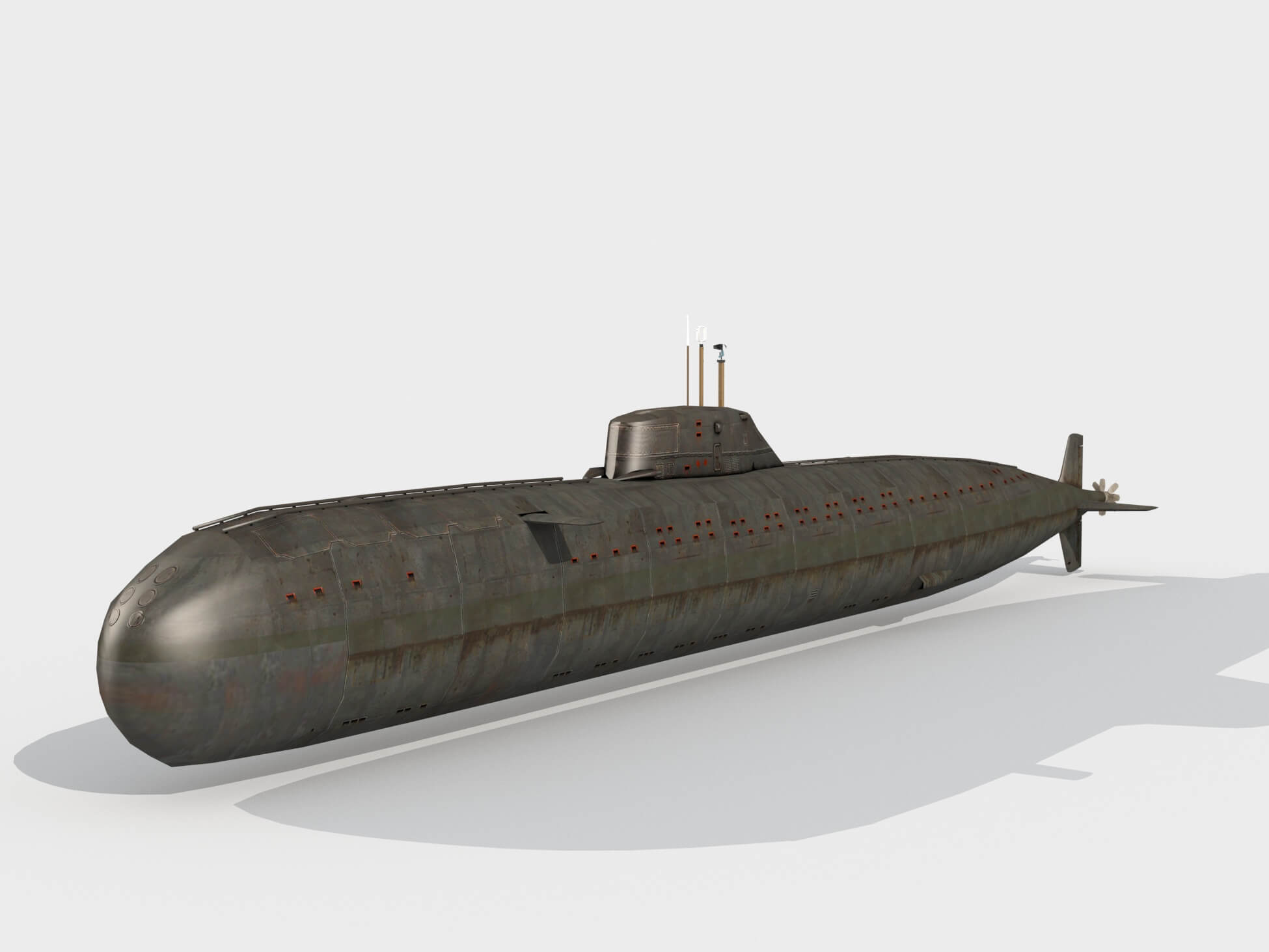 Charlie II Class Submarine - 3D Model by FiniasK