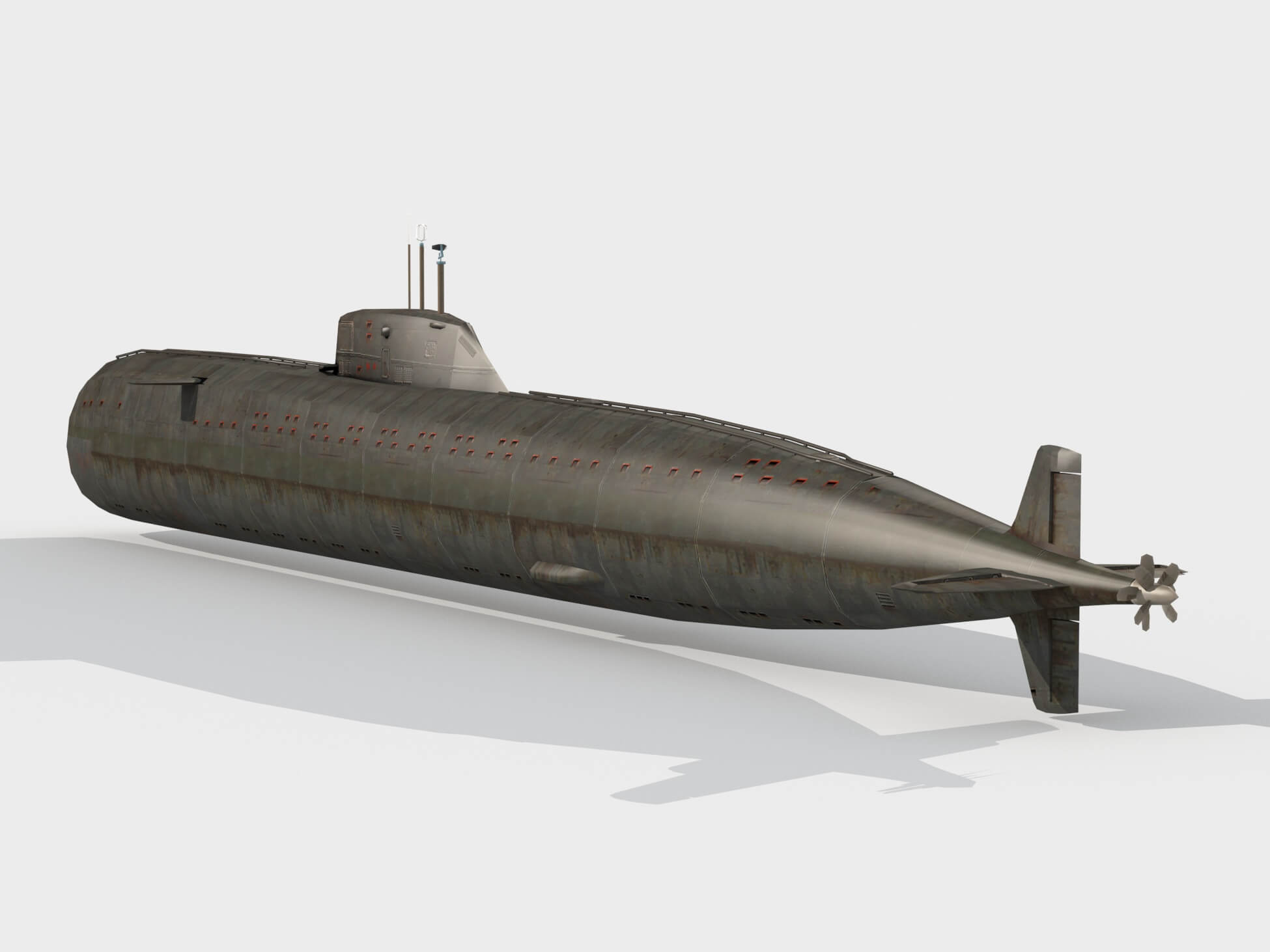 Charlie II Class Submarine - 3D Model by FiniasK