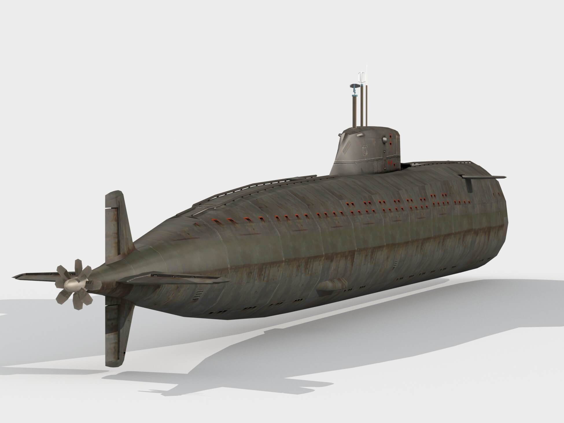 Charlie II Class Submarine - 3D Model by FiniasK