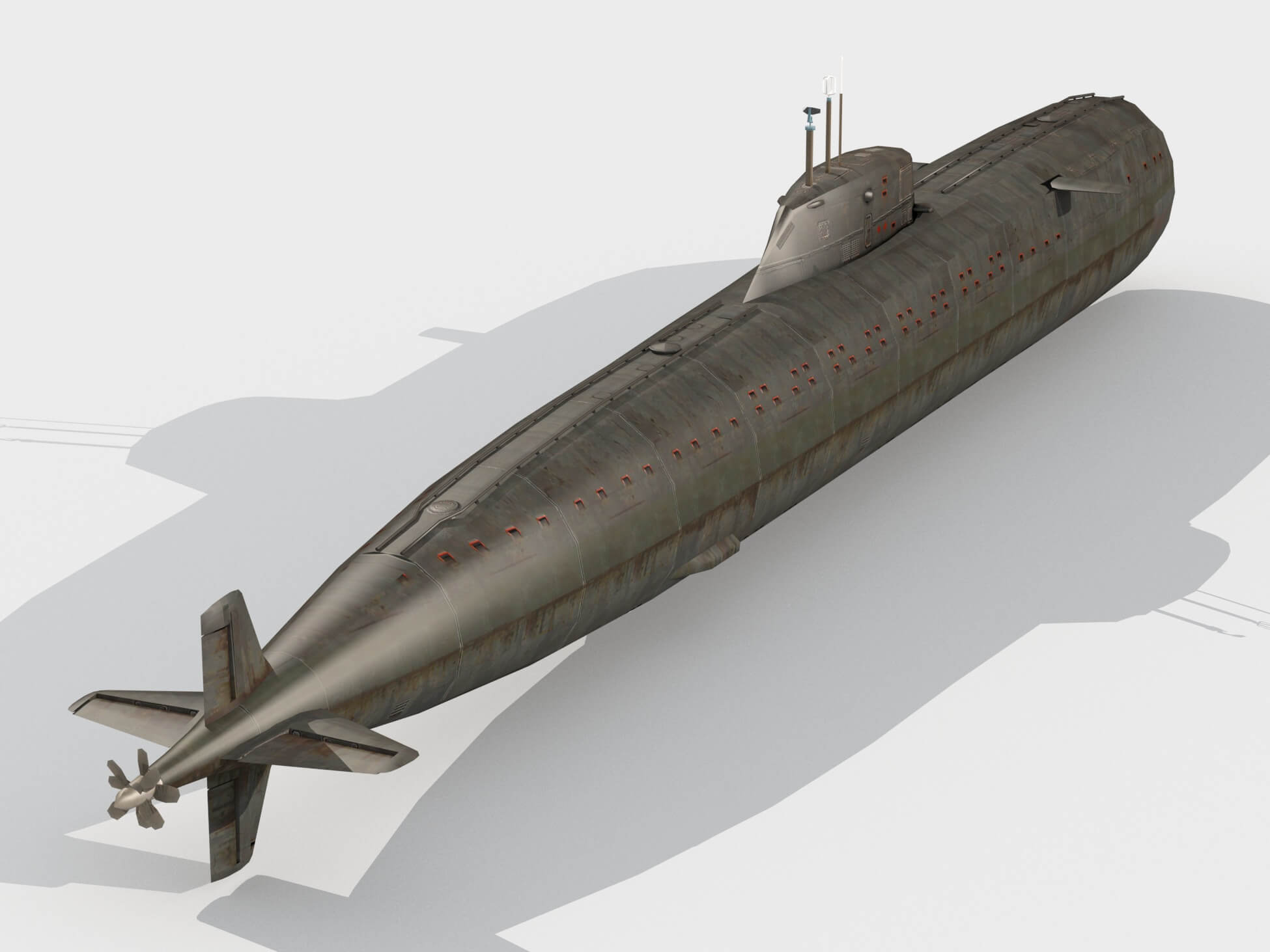 Charlie II Class Submarine - 3D Model by FiniasK