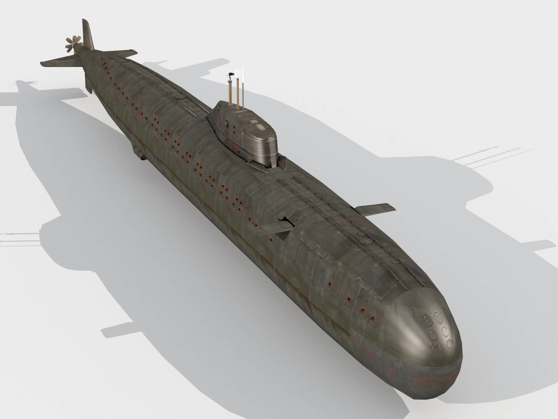 Charlie II Class Submarine - 3D Model by FiniasK