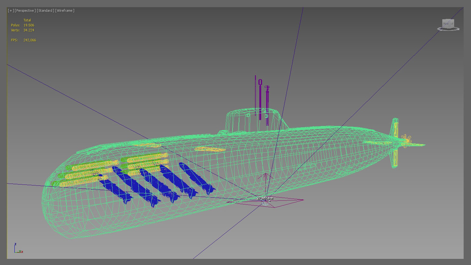 Charlie II Class Submarine - 3D Model by FiniasK