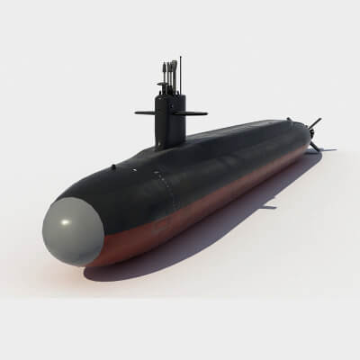 Columbia Class Submarine - 3D Model by FiniasK