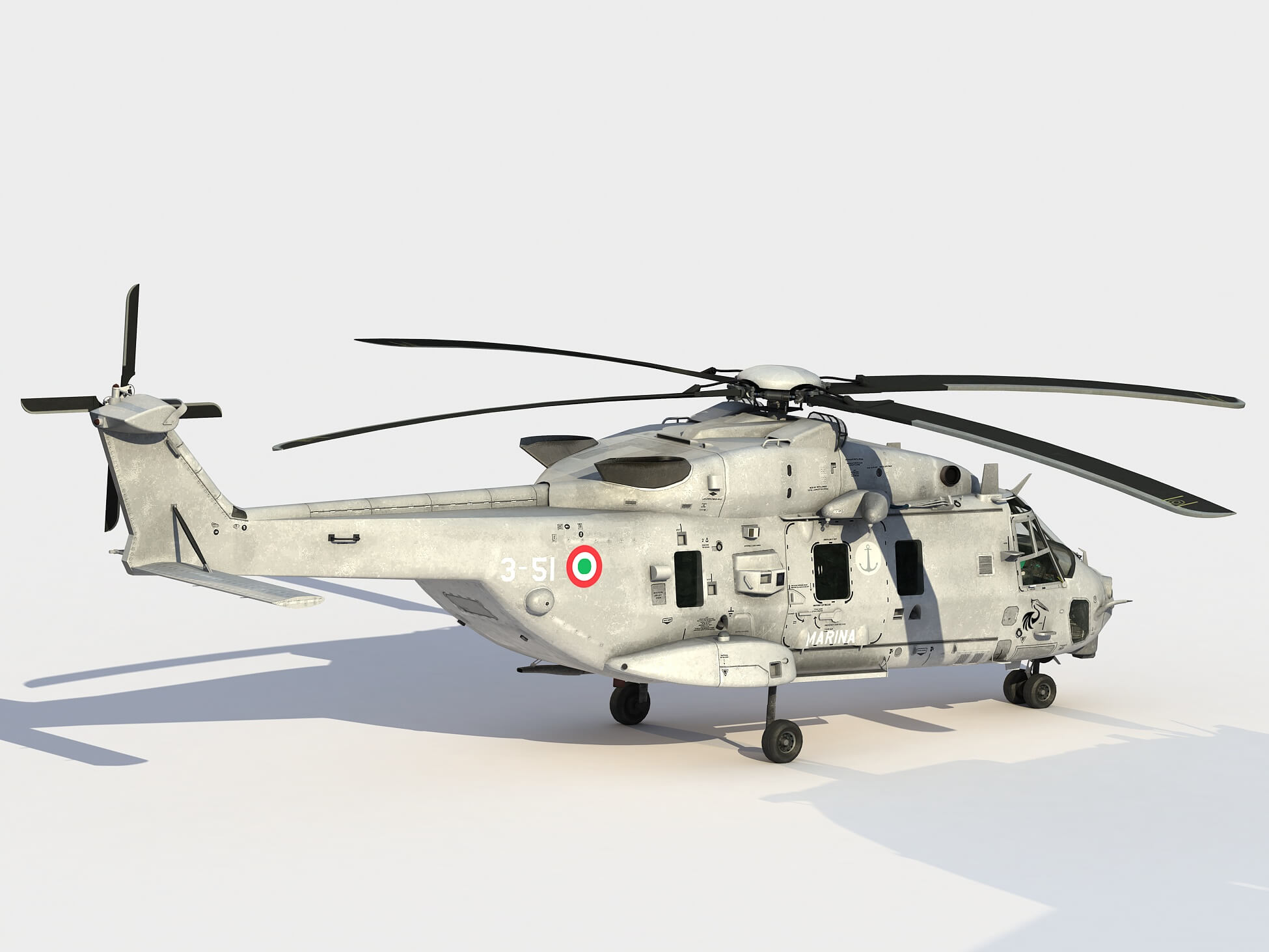 Eurocopter NH90 Helicopter - 3D Model by FiniasK