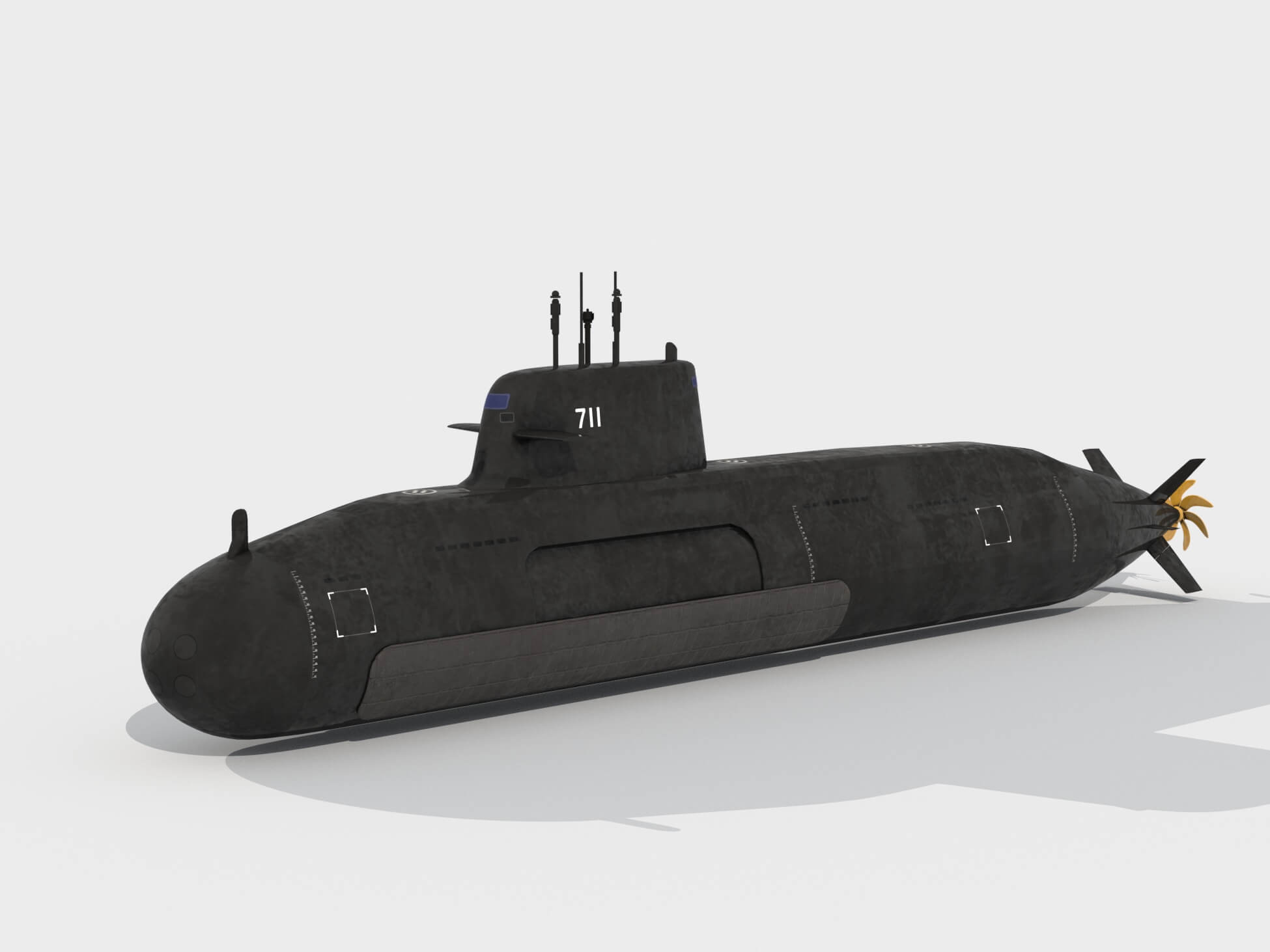 Hai Kun Class Submarine - 3D Model by FiniasK