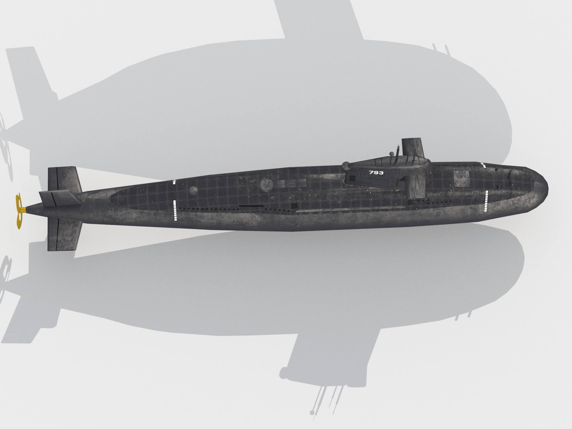 Hai Lung Class Submarine Improved 3d Model By Finiask
