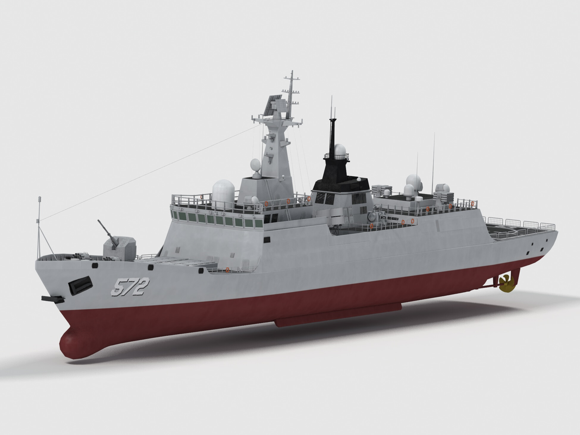 Hengshui 572 Type 054A Class Frigate - 3D Model by FiniasK