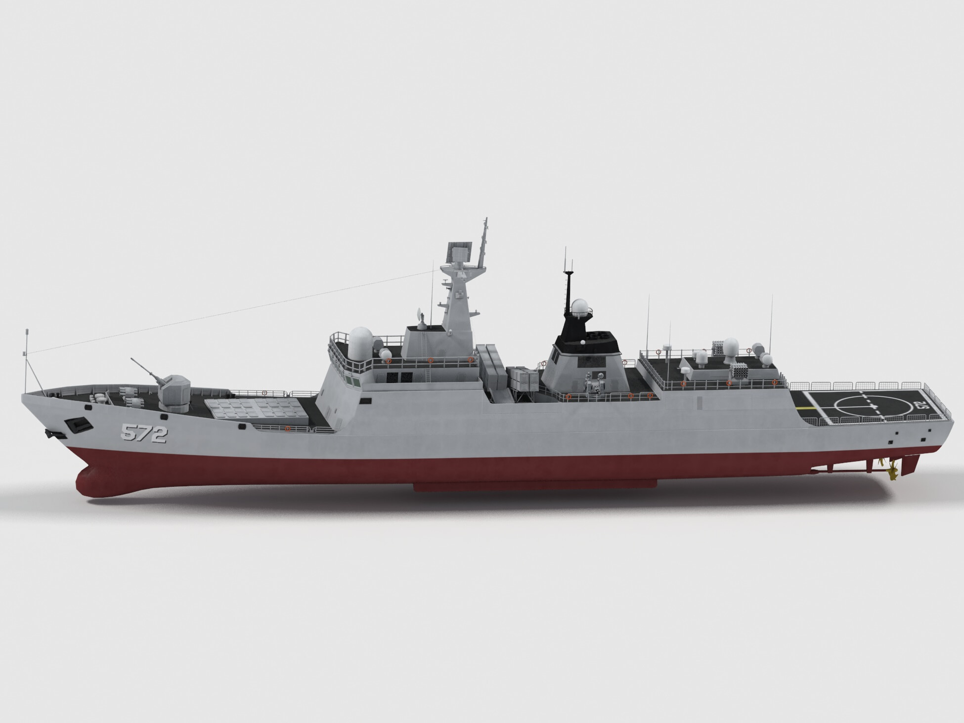 Hengshui 572 Type 054A Class Frigate - 3D Model by FiniasK